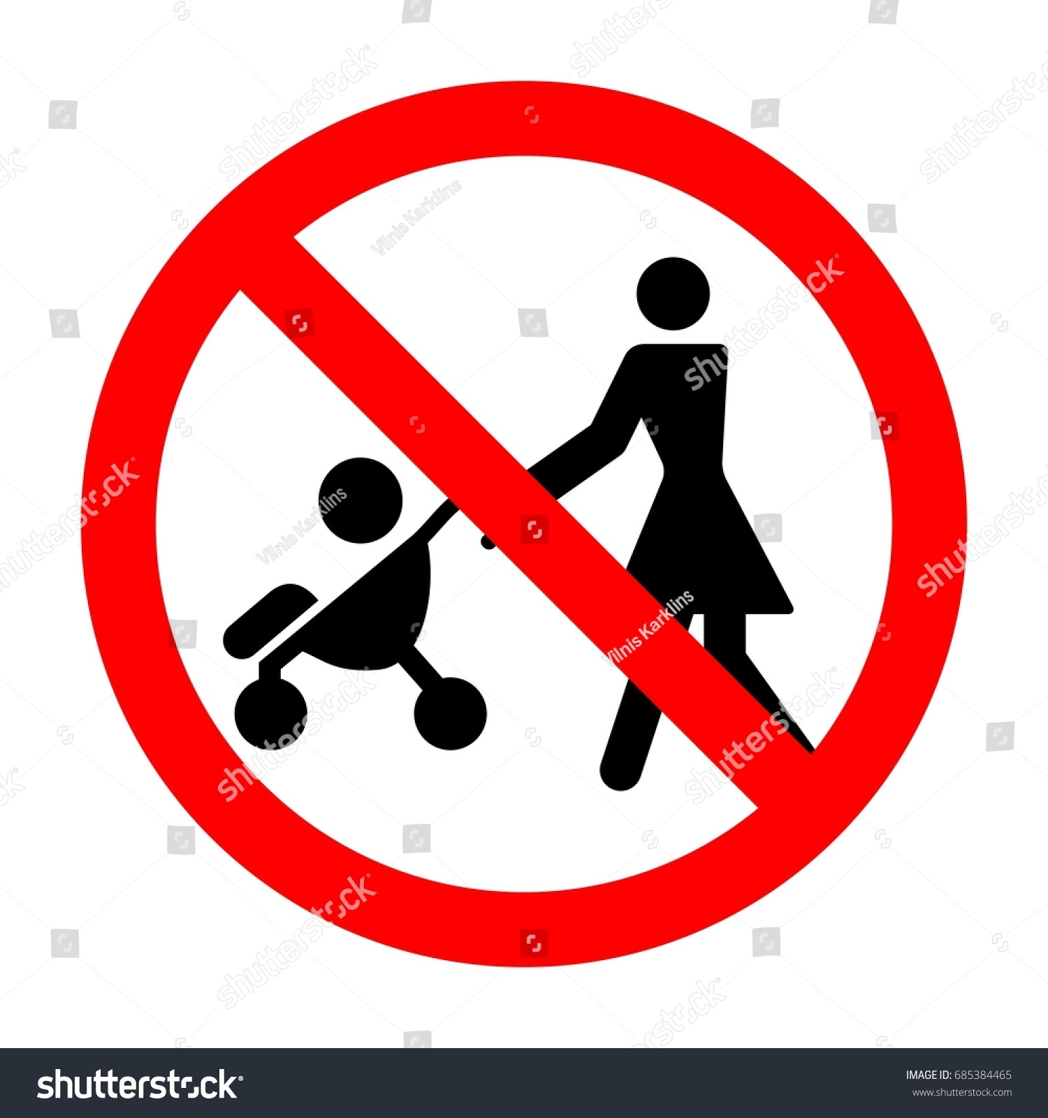 Children Prohibited Stock Vector (Royalty Free) 685384465