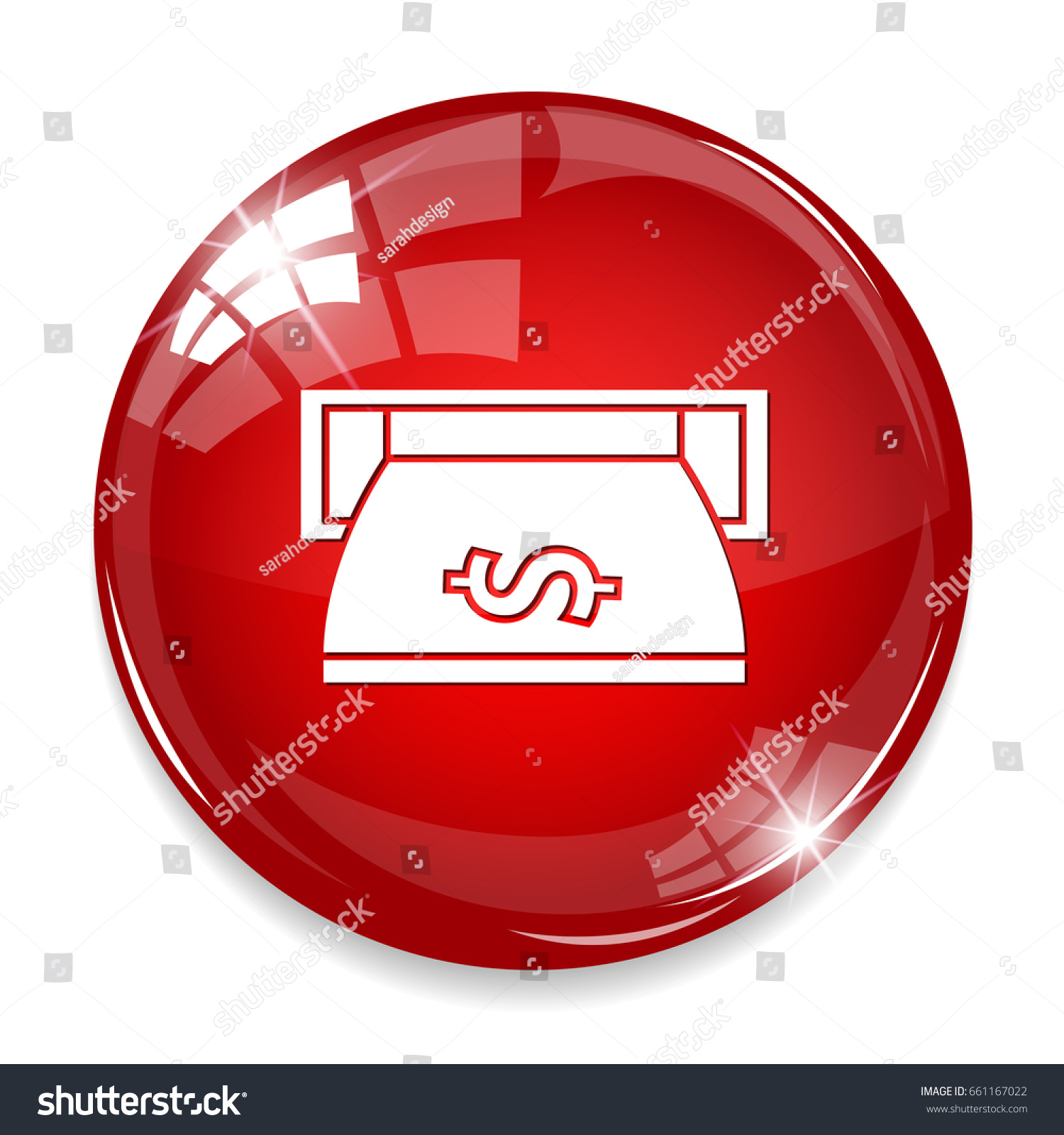 Withdraw Money Icon Stock Vector (Royalty Free) 661167022 | Shutterstock