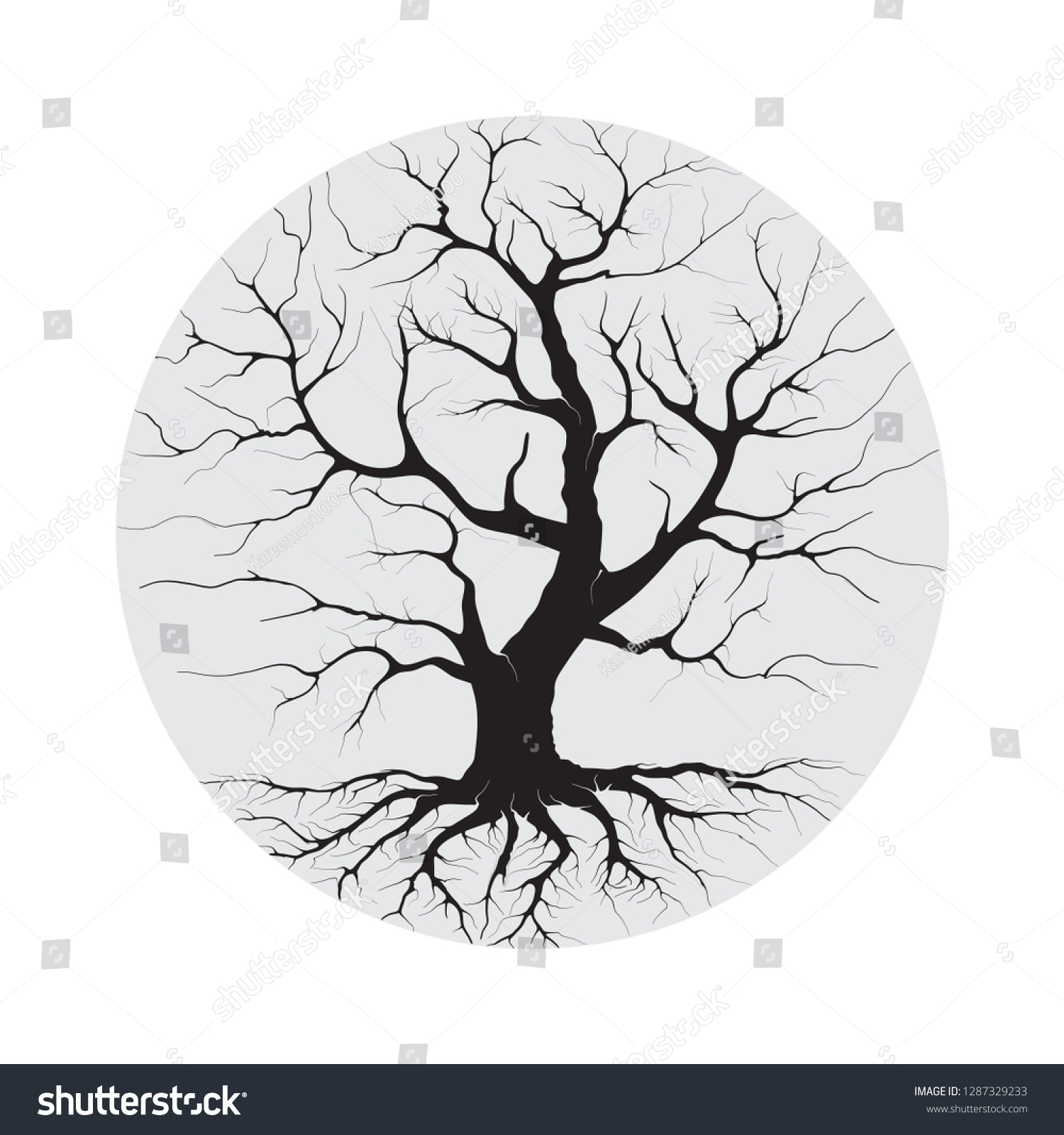 Withered Tree Silhouette Vector Hand Drawn: Vector có sẵn (miễn phí bản ...