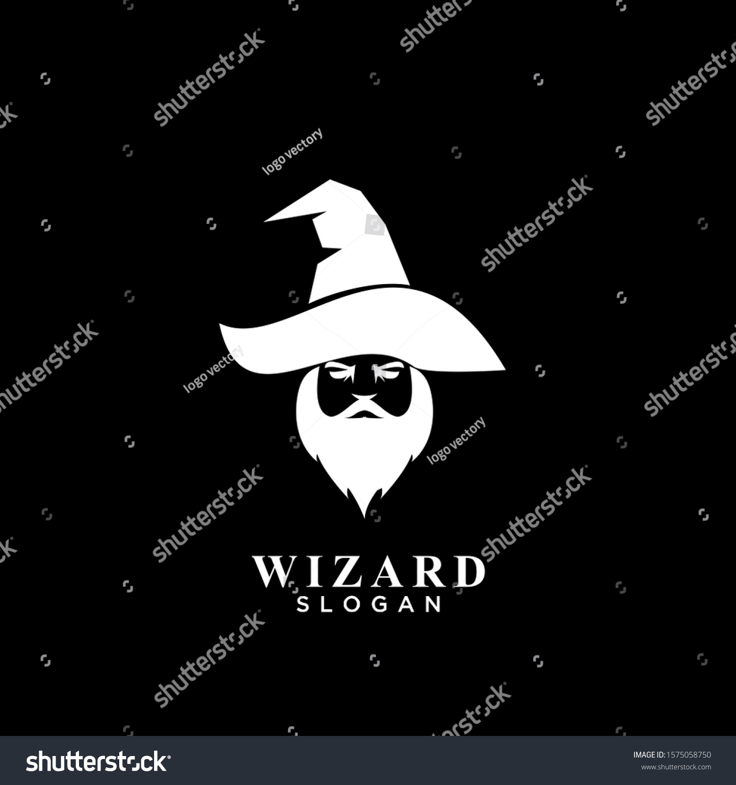 Wizard Logo Icon Design Vector Illustration Stock Vector (Royalty Free ...