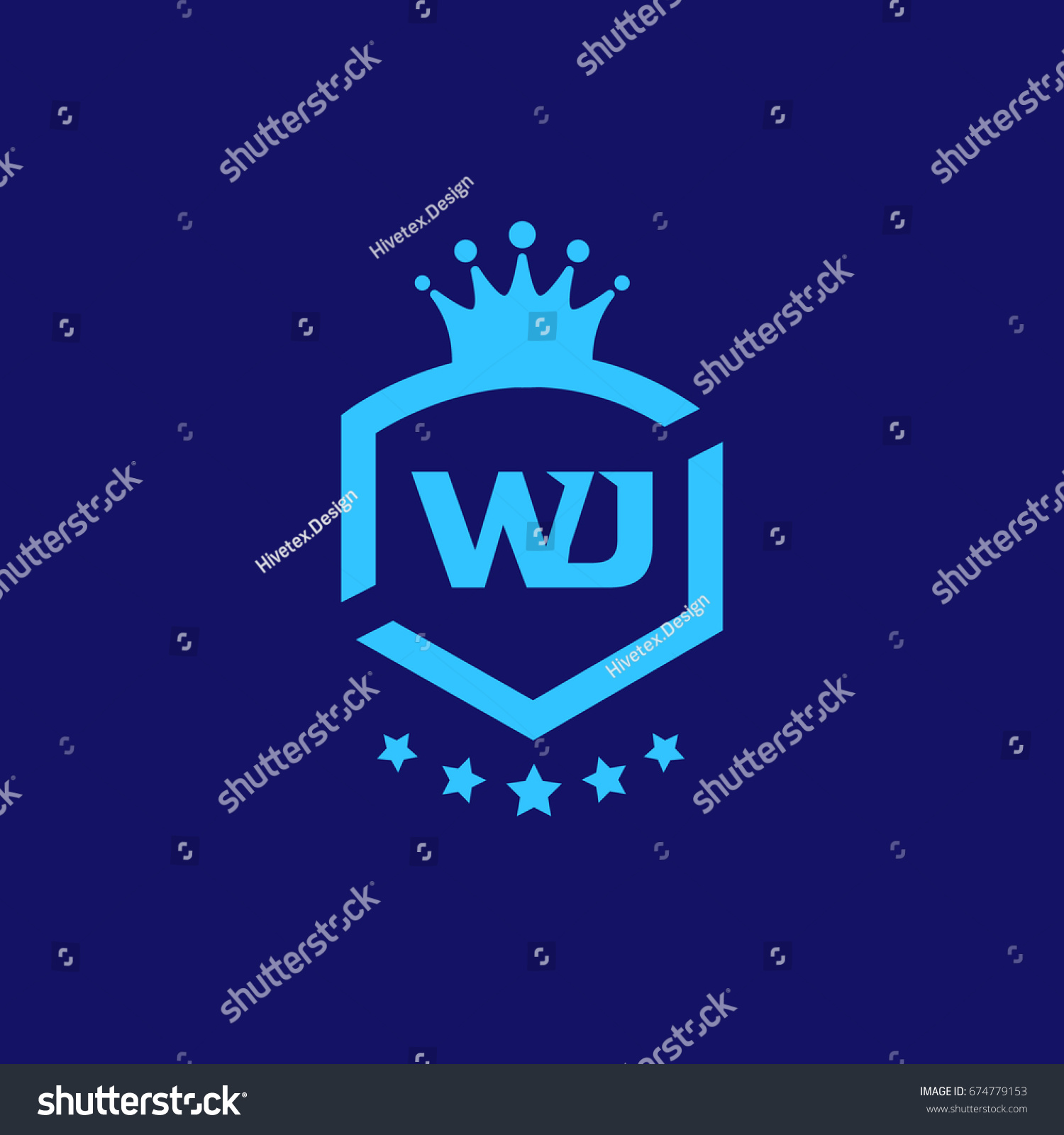 Wj Logo Stock Vector (Royalty Free) 674779153 | Shutterstock