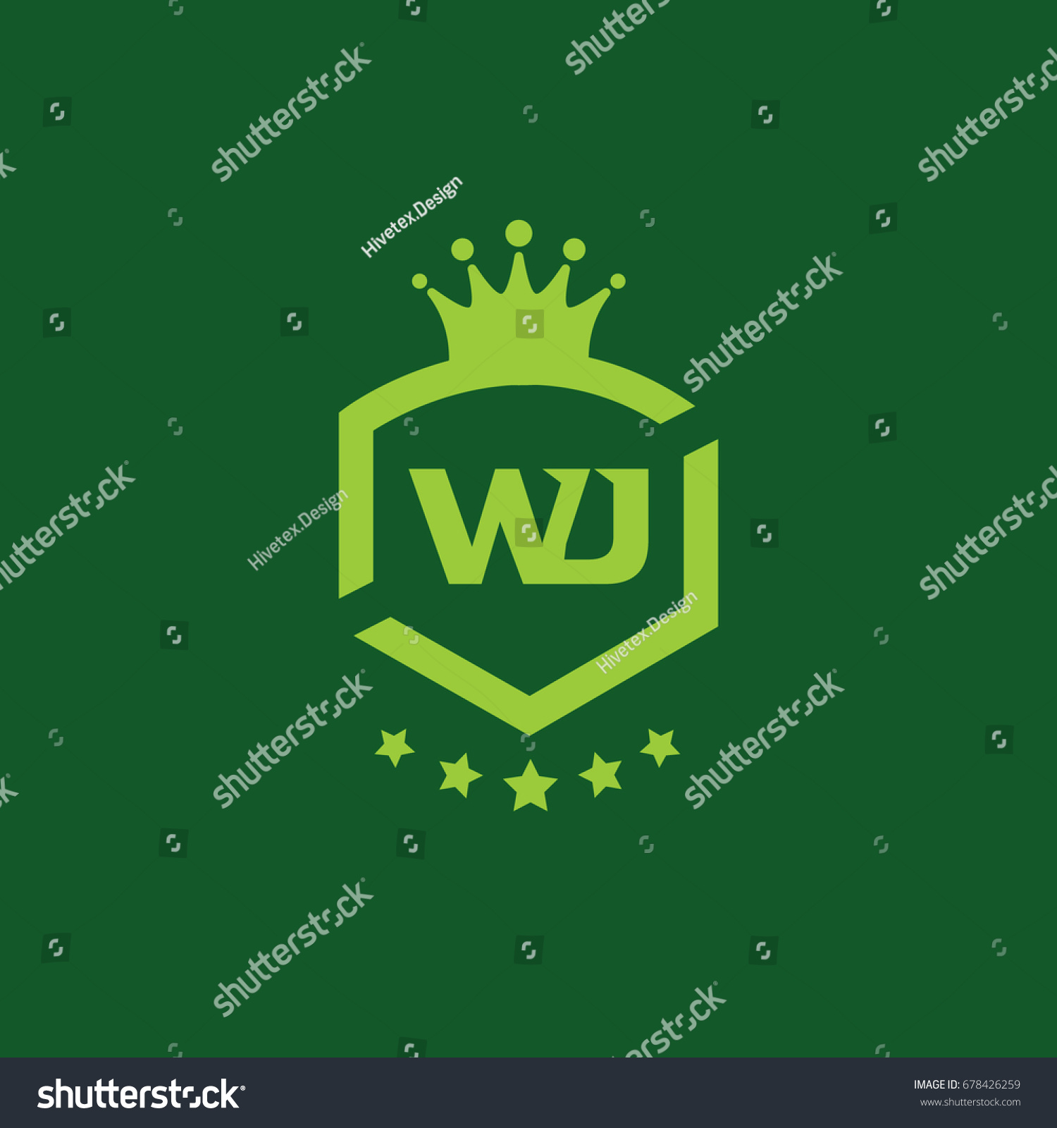 Wj Logo Stock Vector (Royalty Free) 678426259 | Shutterstock