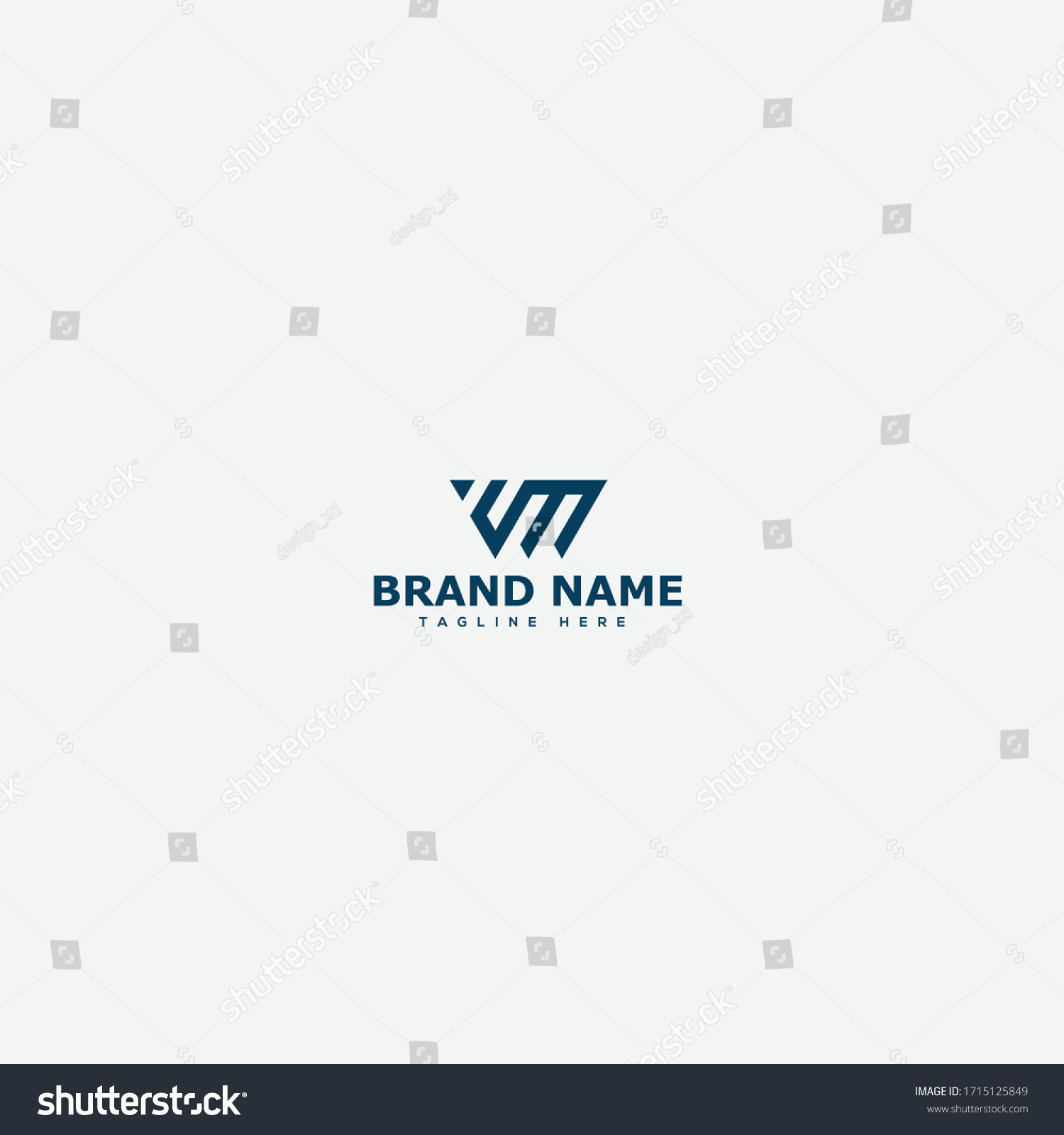 Wm Letter Logo Design Template Vector Stock Vector (Royalty Free ...