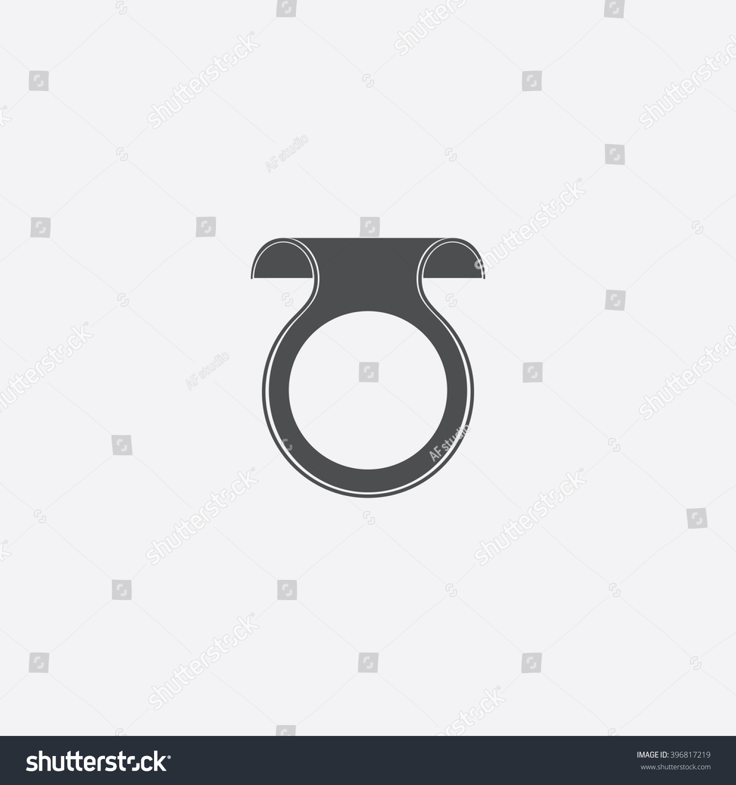 Wobbler Icon Vector Stock Vector (Royalty Free) 396817219