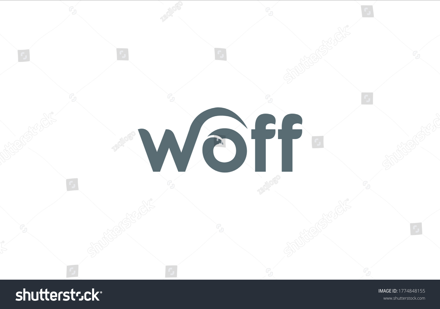 Woff Logo Vector Templates Minimalist Stock Vector (Royalty Free ...