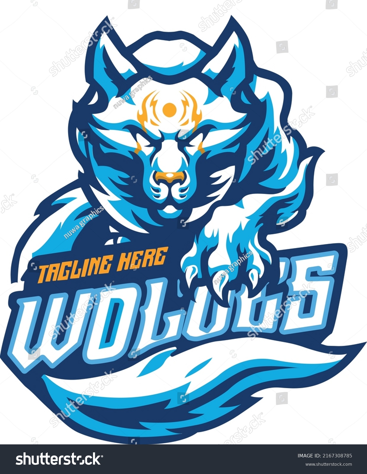 Wolf Gaming Logo Vector Illustration Premium Stock Vector (Royalty Free ...