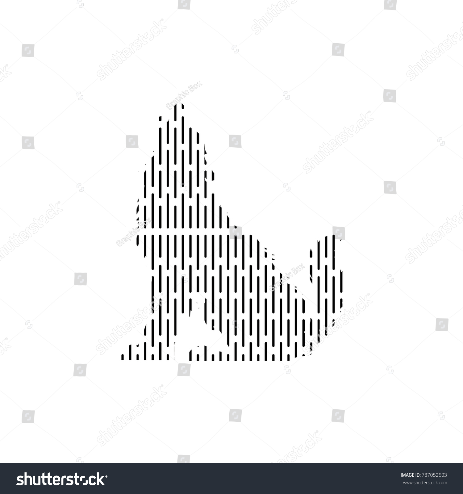 Wolf Howling Vector Abstract Line Art Stock Vector (Royalty Free ...