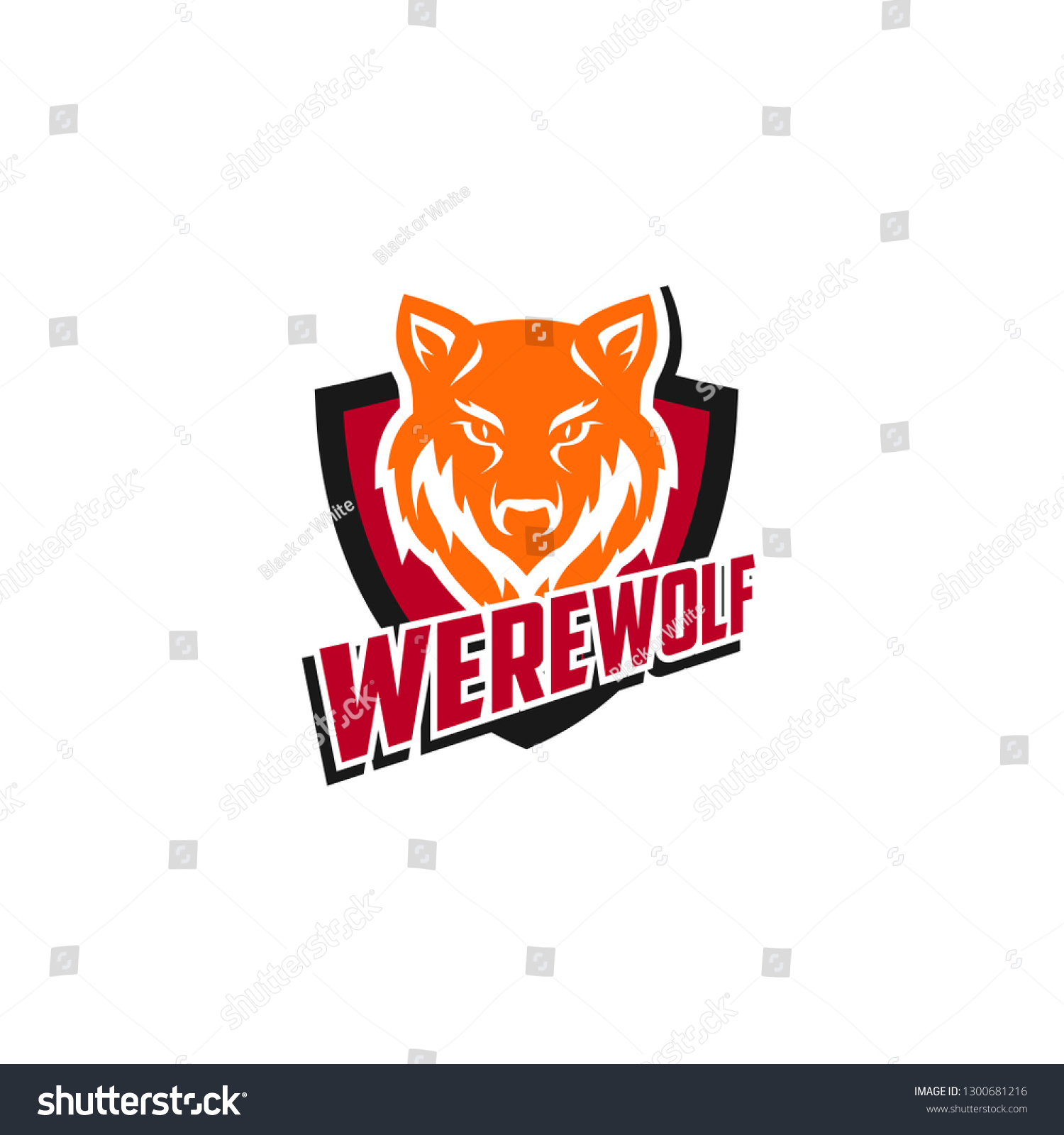 Wolf Logo Design Stock Vector (Royalty Free) 1300681216 | Shutterstock