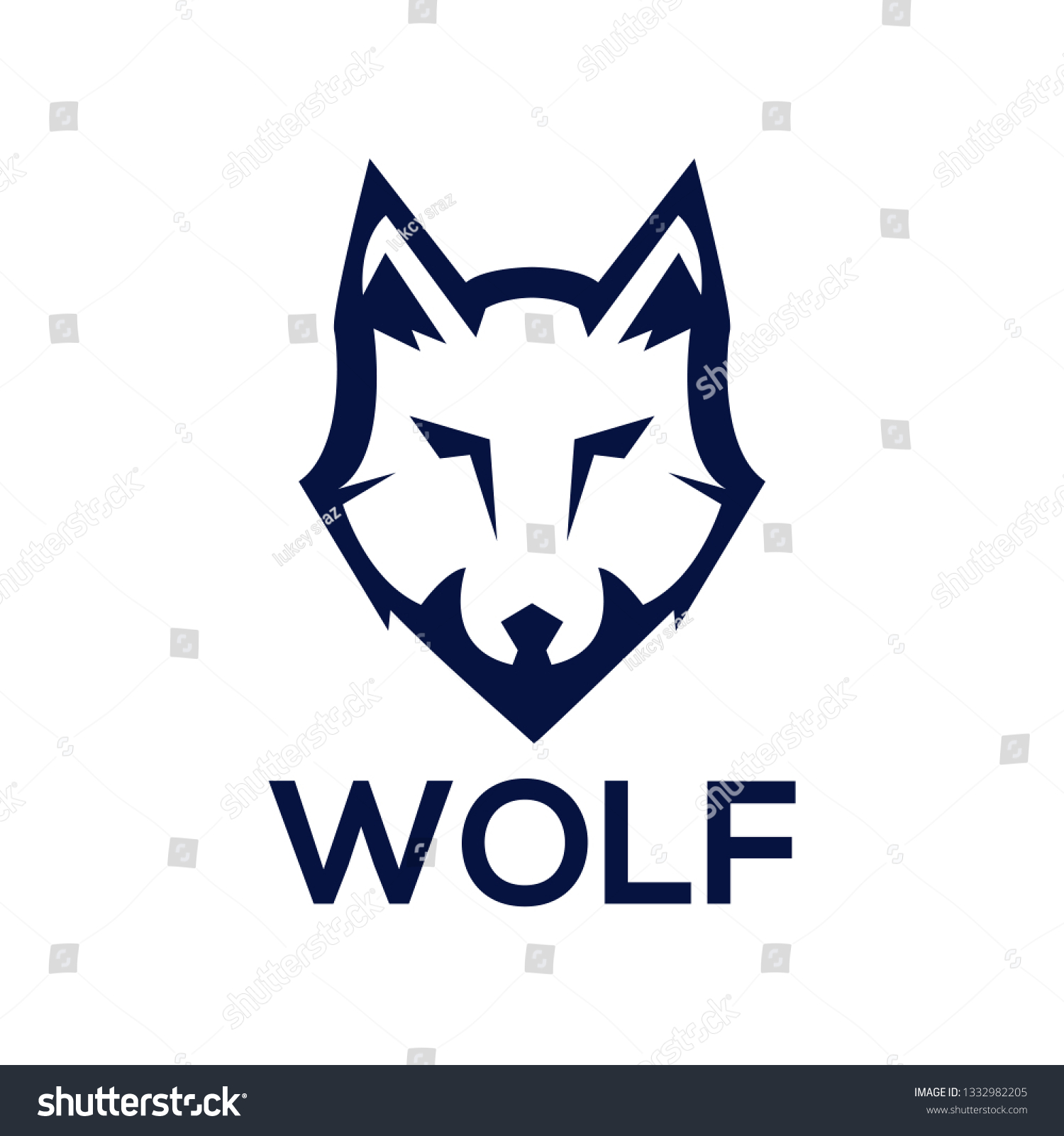 Wolf Logo Design Stock Vector (Royalty Free) 1332982205 | Shutterstock