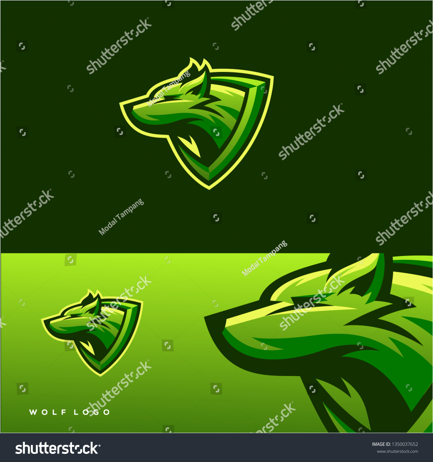 Wolf Logo Design: เวกเตอร์สต็อก (ปลอดค่าลิขสิทธิ์) 1350037652 ...