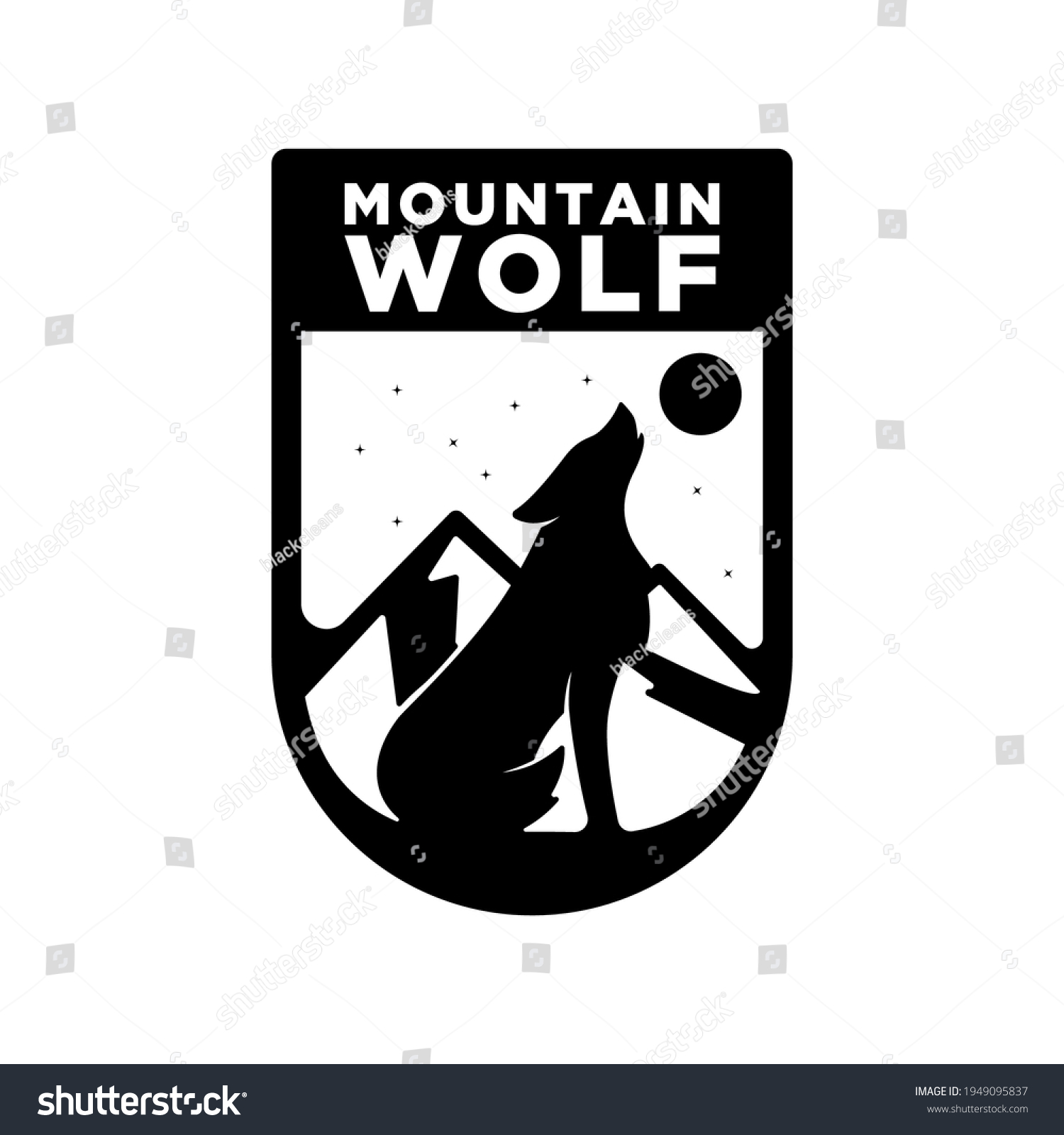Wolf Logo Inspirations Simple Badge Stock Vector (Royalty Free ...