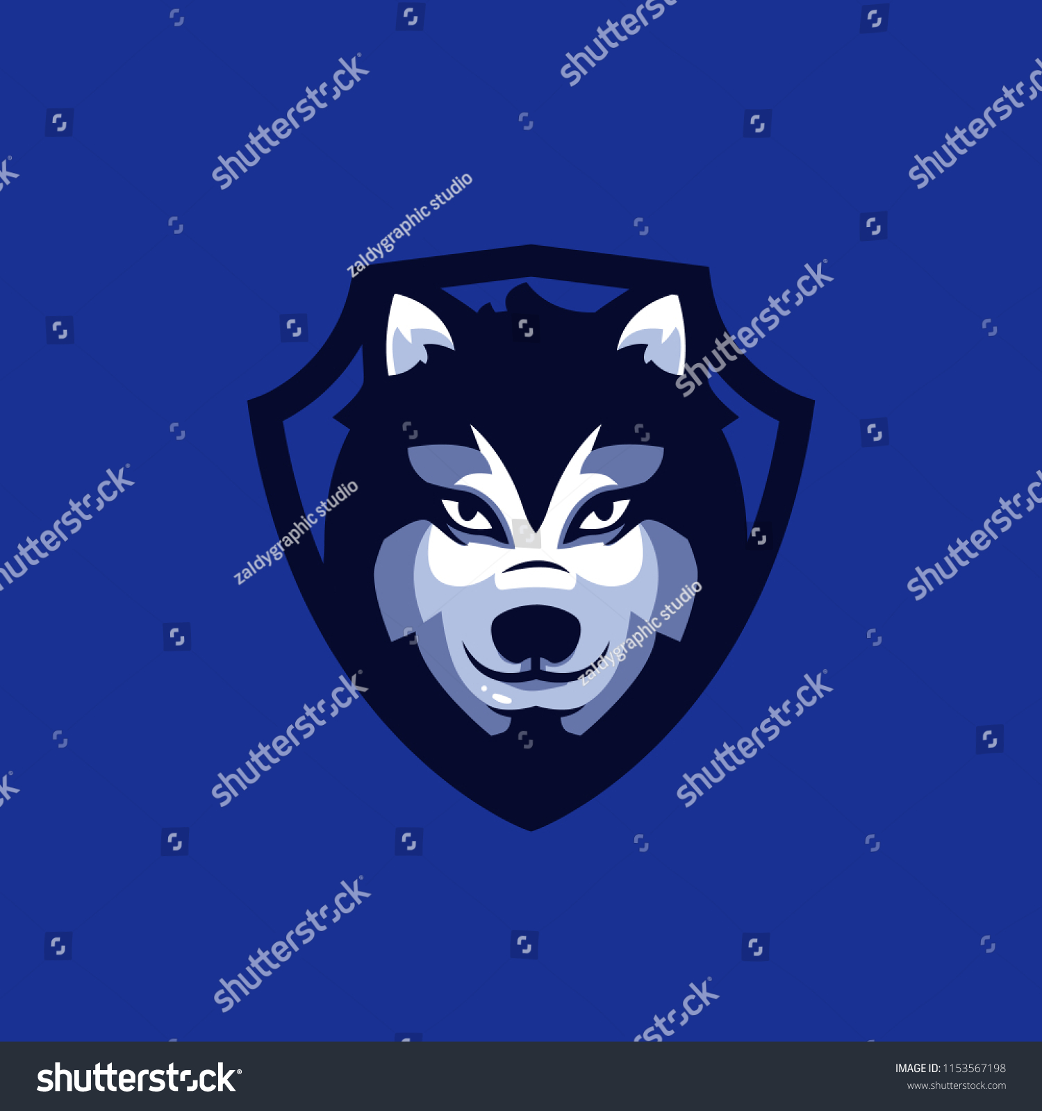 Wolf Mascot Logo Stock Vector (Royalty Free) 1153567198 | Shutterstock