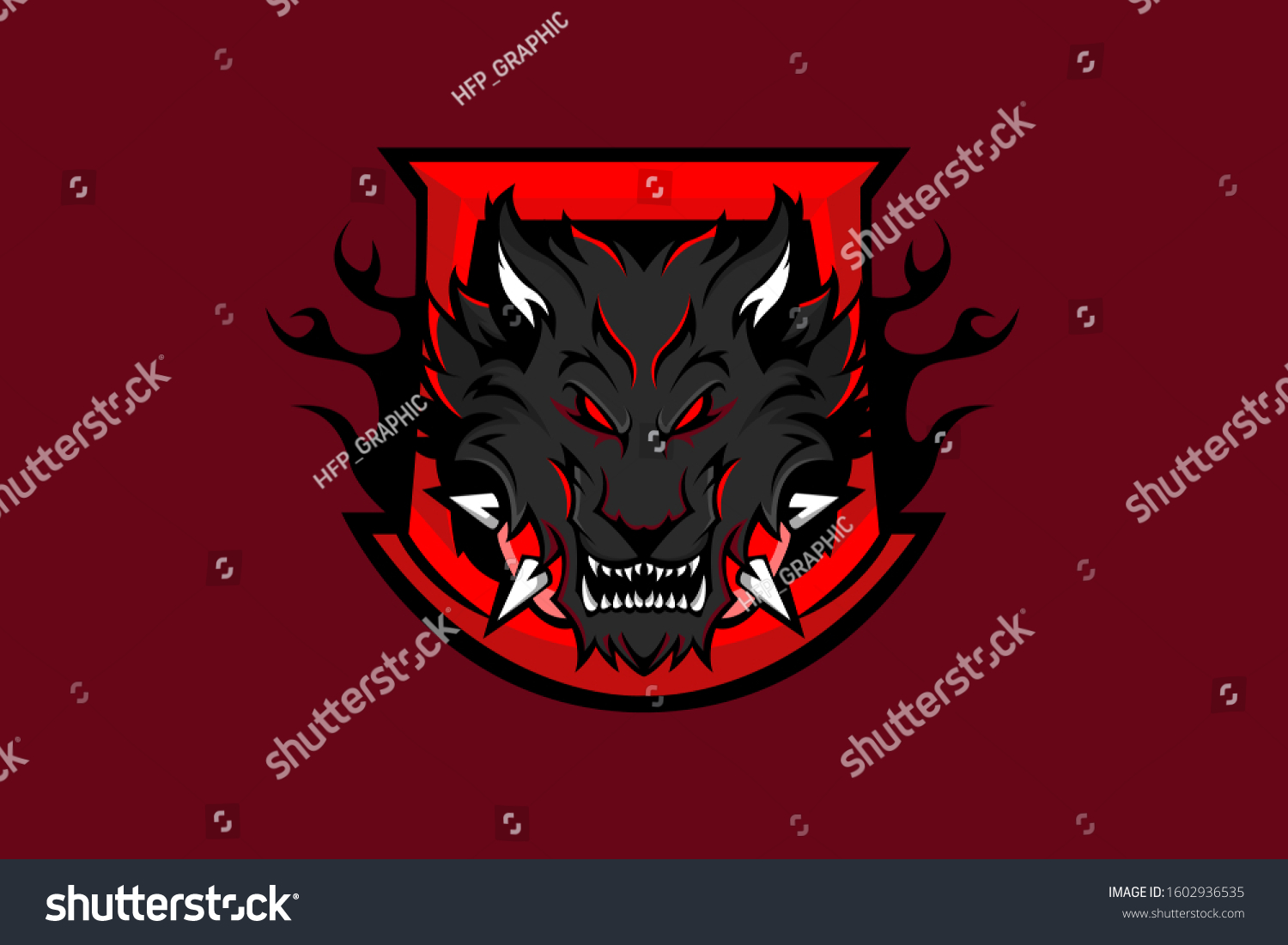Wolf Mascot Logo Eps Vector Stock Vector (Royalty Free) 1602936535 ...