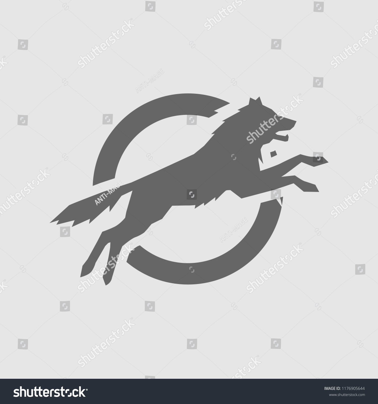 Wolf Run Jump Logo Stock Vector (Royalty Free) 1176905644 | Shutterstock
