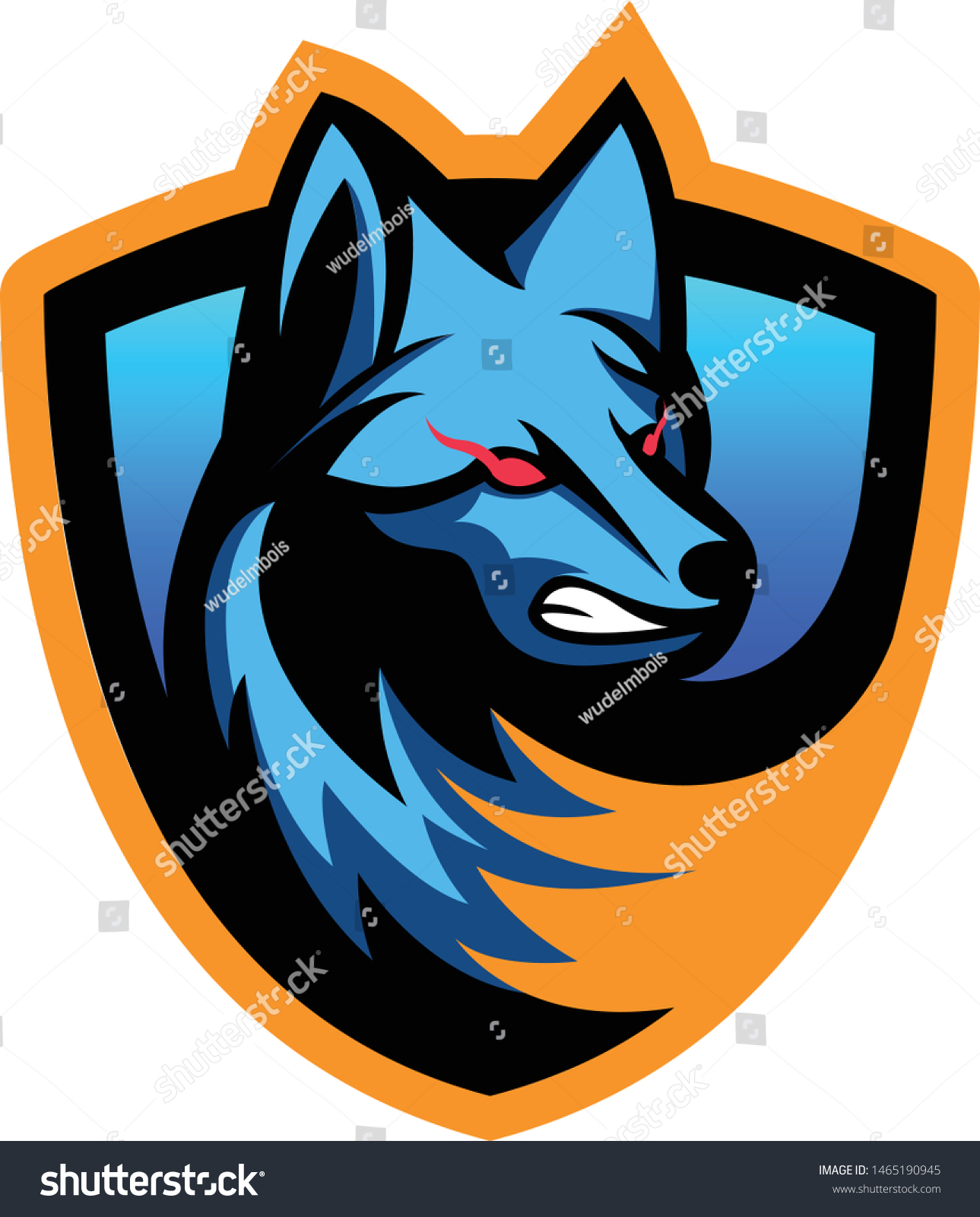 Wolves Logo Squad Gaming Stock Vector (Royalty Free) 1465190945 ...