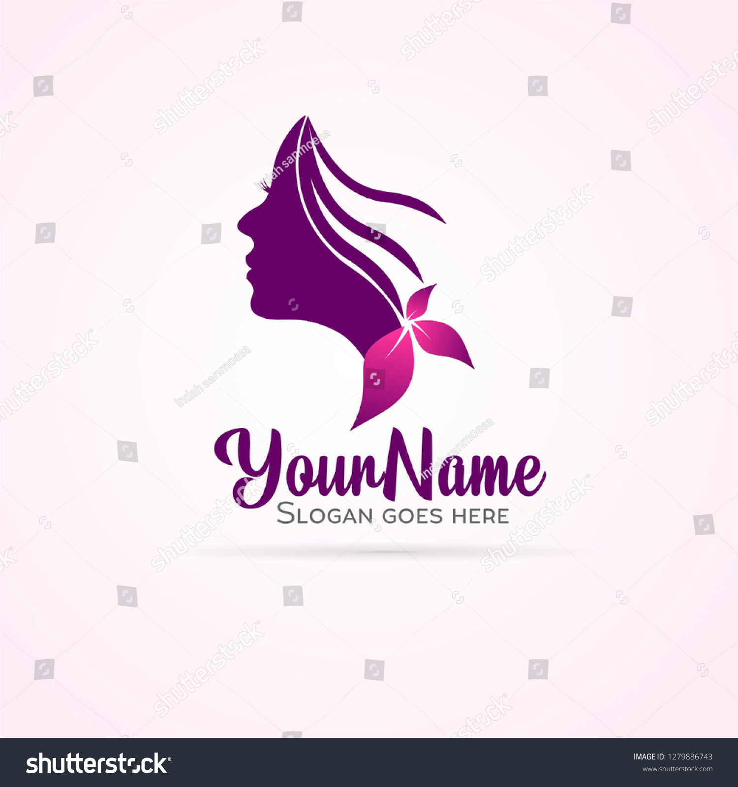 Woman Face Logo Vector 3: เวกเตอร์สต็อก (ปลอดค่าลิขสิทธิ์) 1279886743 ...