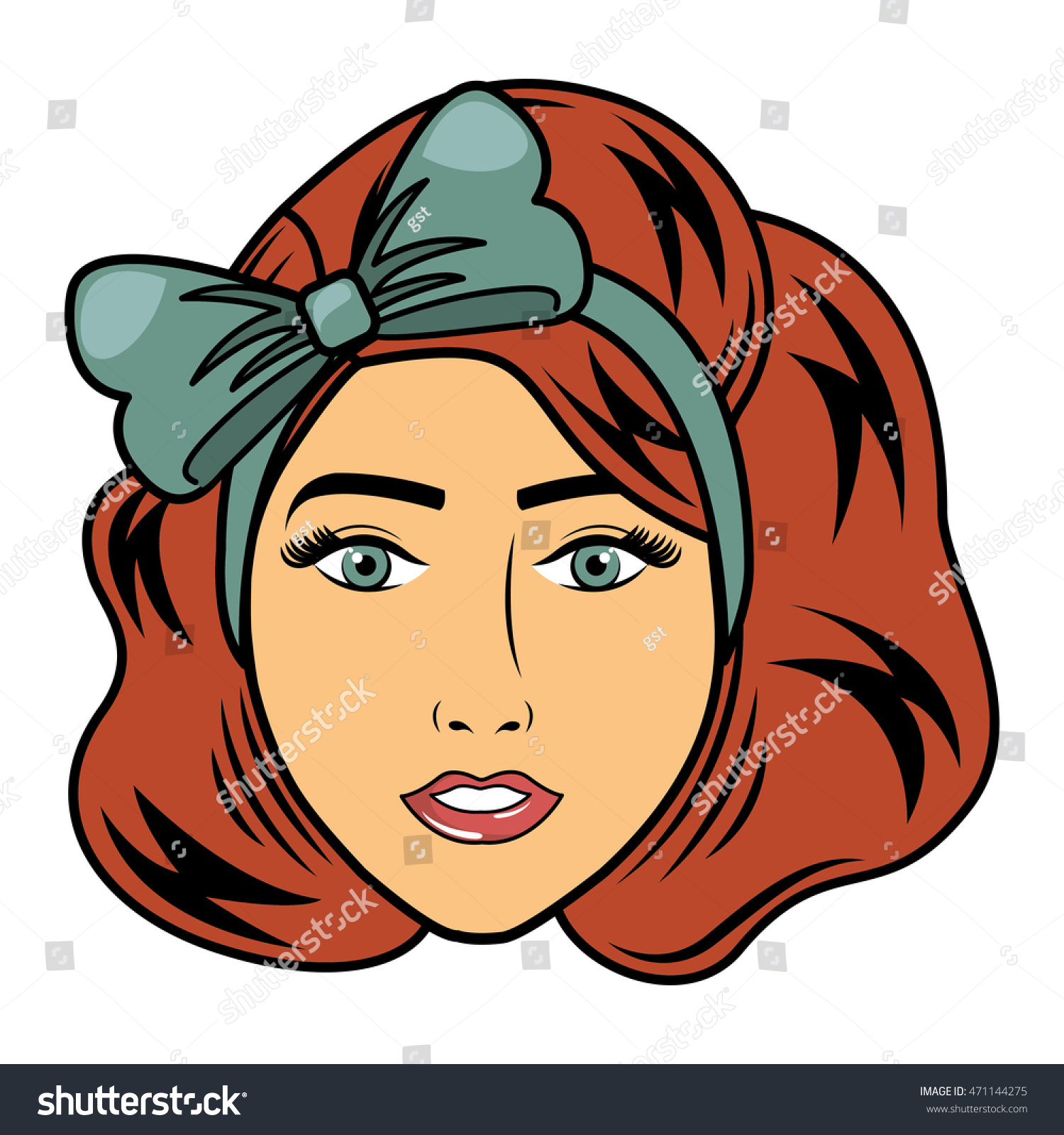 「woman Female Comic Pop Art Vector」のベクター画像素材(ロイヤリティフリー) 471144275
