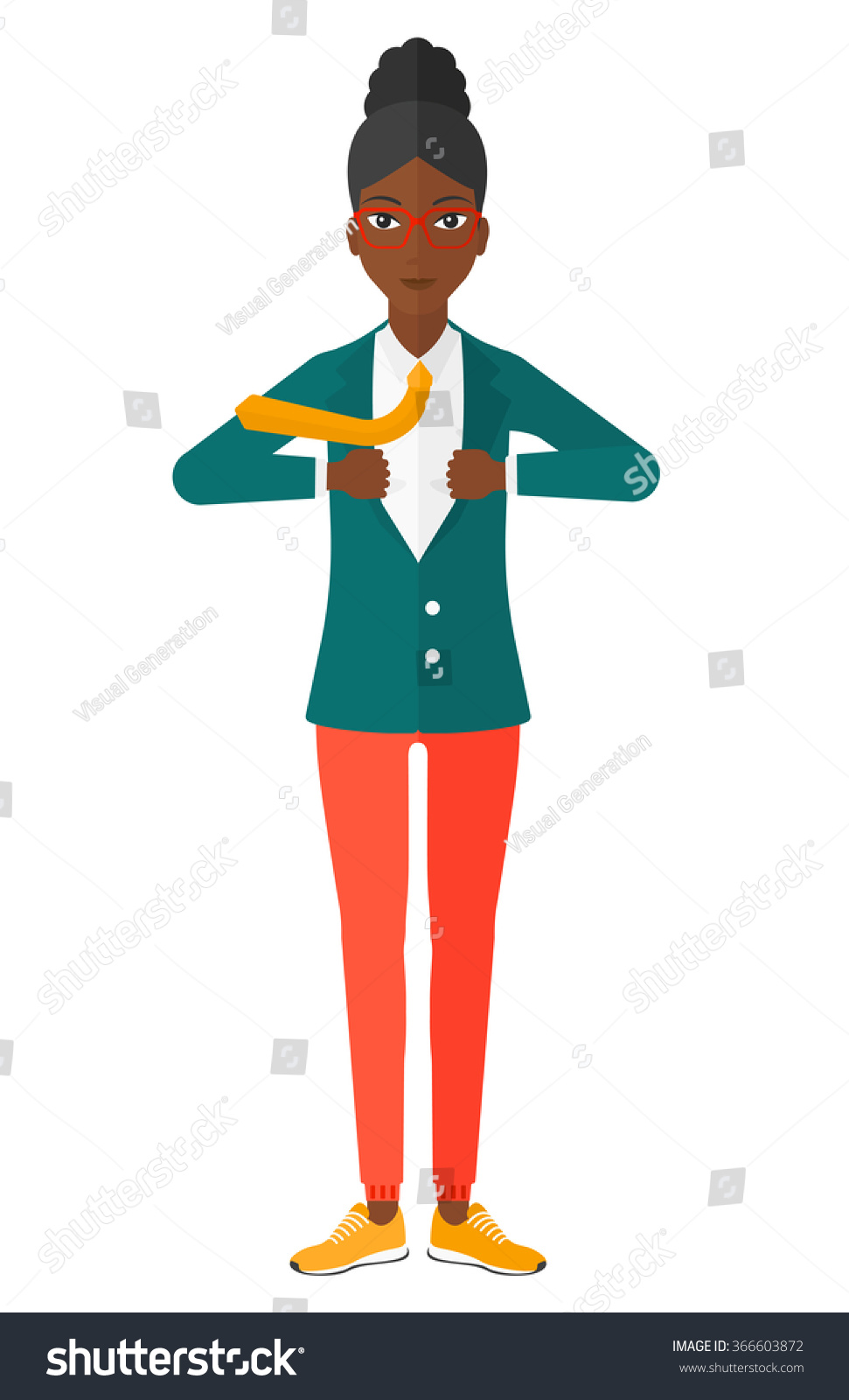 Woman Taking Off Jacket Stock Vector (Royalty Free) 366603872 ...