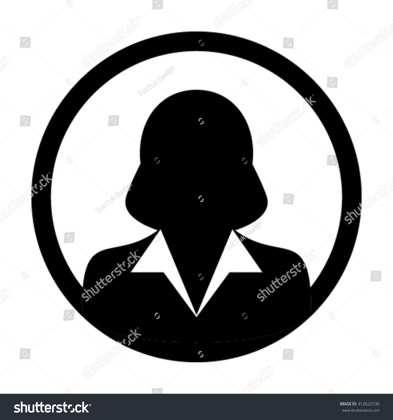 Woman User Icon Vector Stock Vector (Royalty Free) 412622536 | Shutterstock