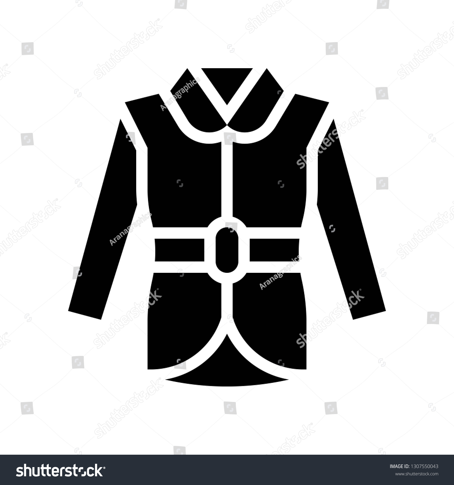 Women Coat Vector Illustration Solid Design Stock Vector (Royalty Free ...