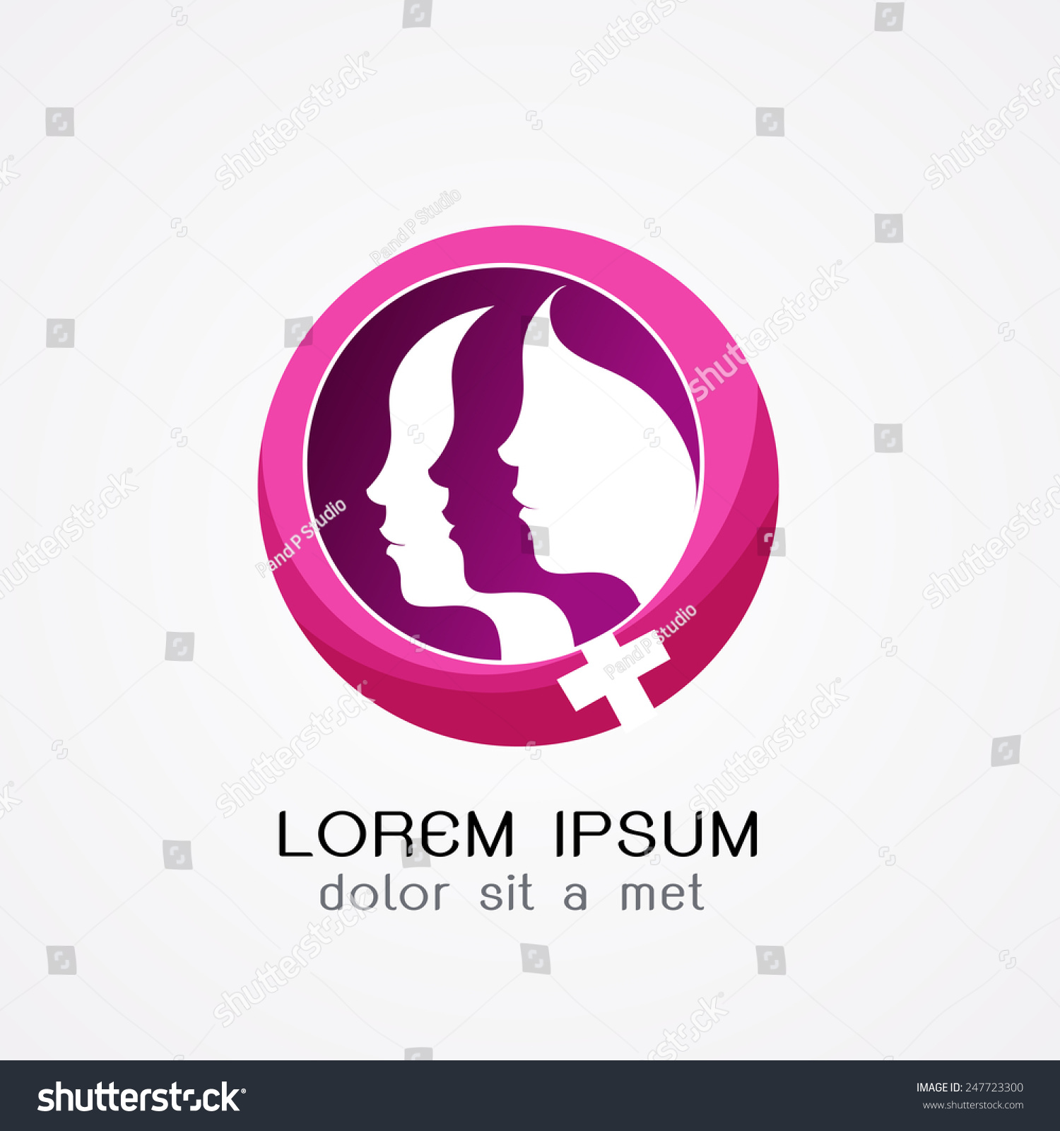 Women Logo Vector Illustrator Stock Vector (Royalty Free) 247723300 ...