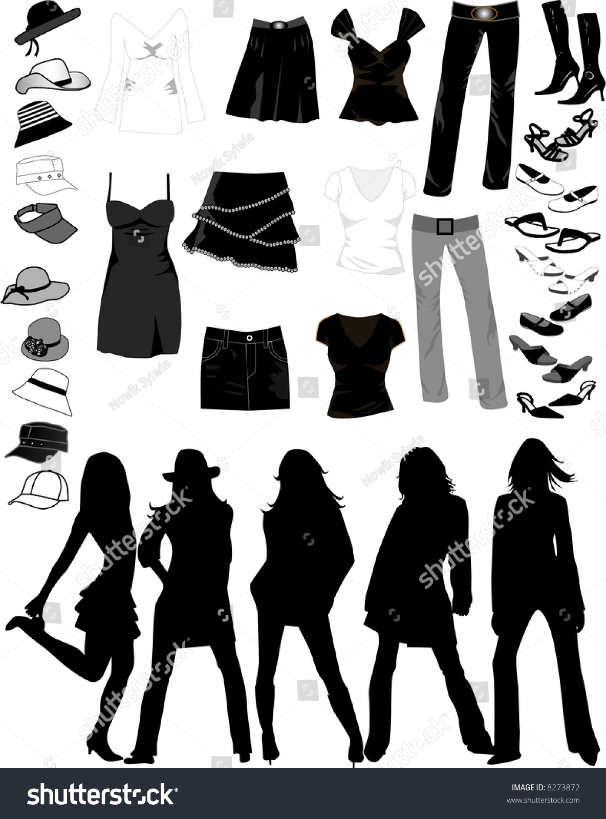 Women Things Vectors Work Stock Vector (Royalty Free) 8273872 ...