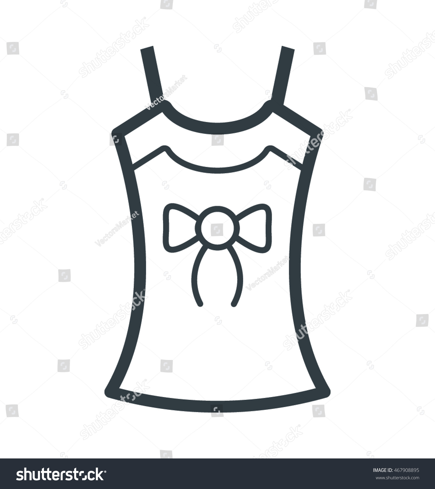Women Top Vector Icon Stock Vector (Royalty Free) 467908895 | Shutterstock