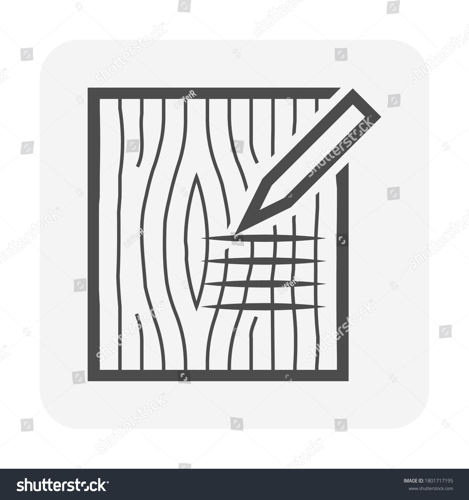 Wood Floor Material Testing Scratch Testing Stock Vector (Royalty Free ...