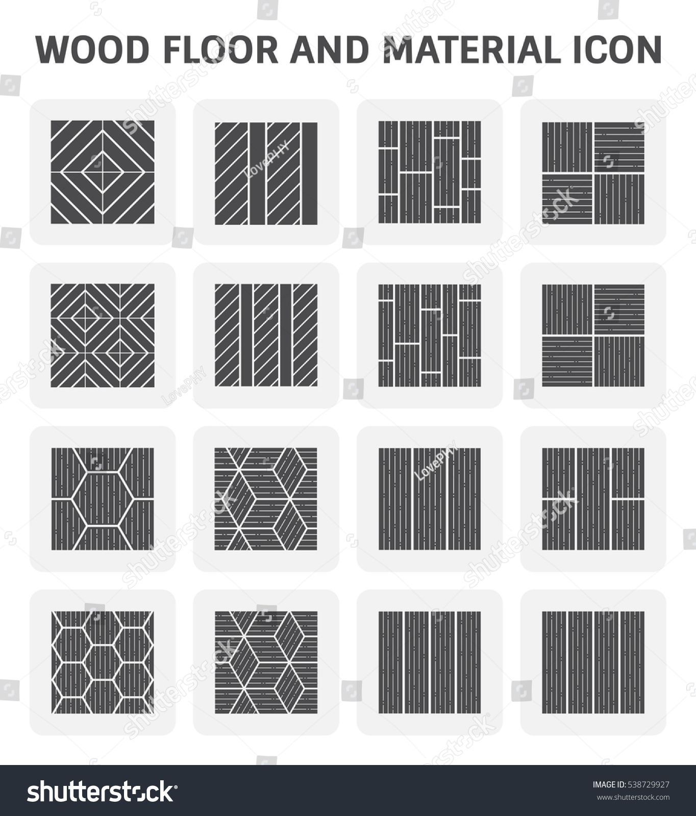 Wood Floor Pattern Material Vector Icon Stock Vector (Royalty Free ...