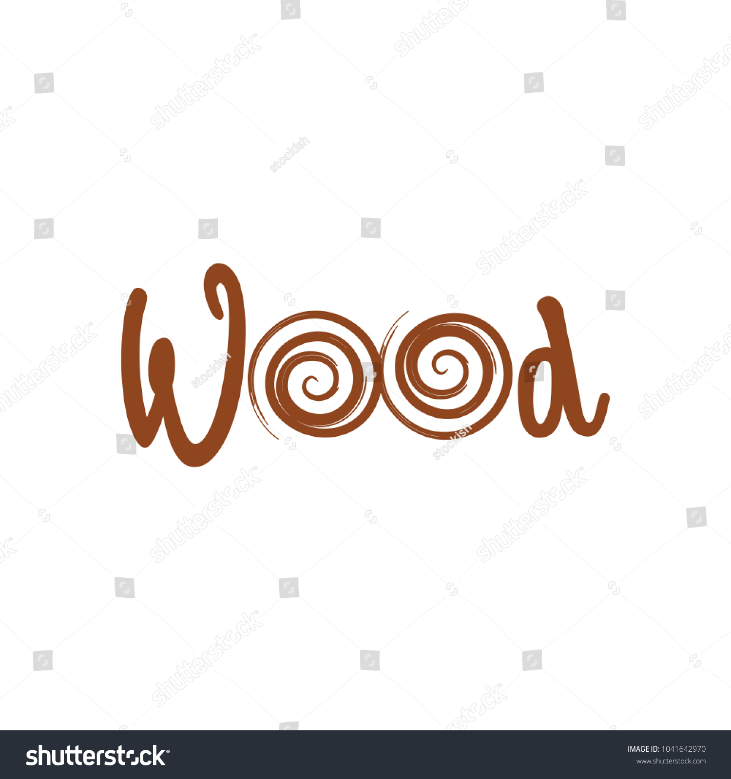 Wood Log Vector Logo: vetor stock (livre de direitos) 1041642970 ...