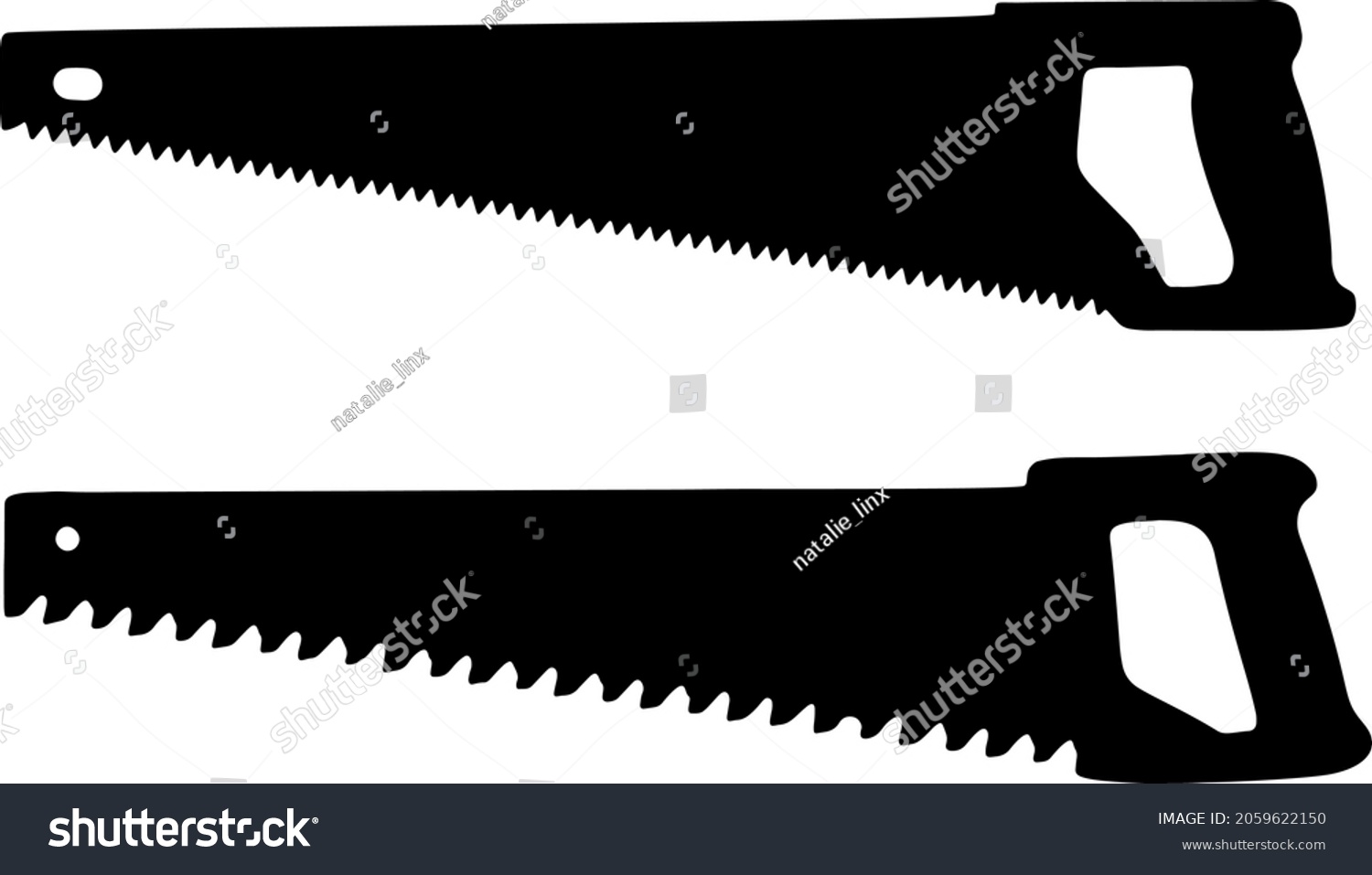 Wood Saws Included Vector Image Stock Vector (Royalty Free) 2059622150 ...