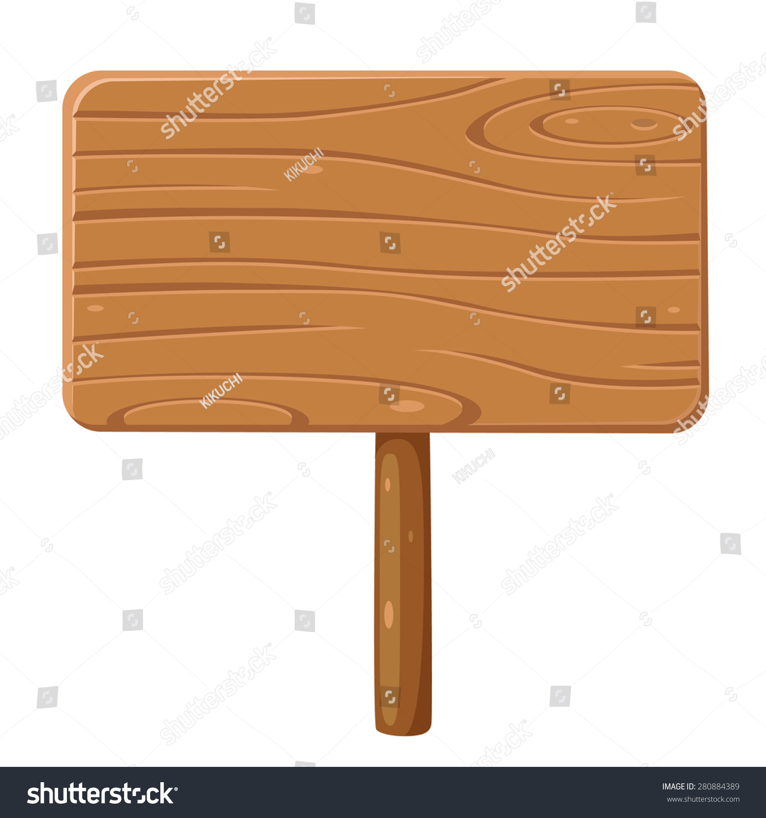 Wood Sign Rectangle Shape Stock Vector 280884389 - Shutterstock