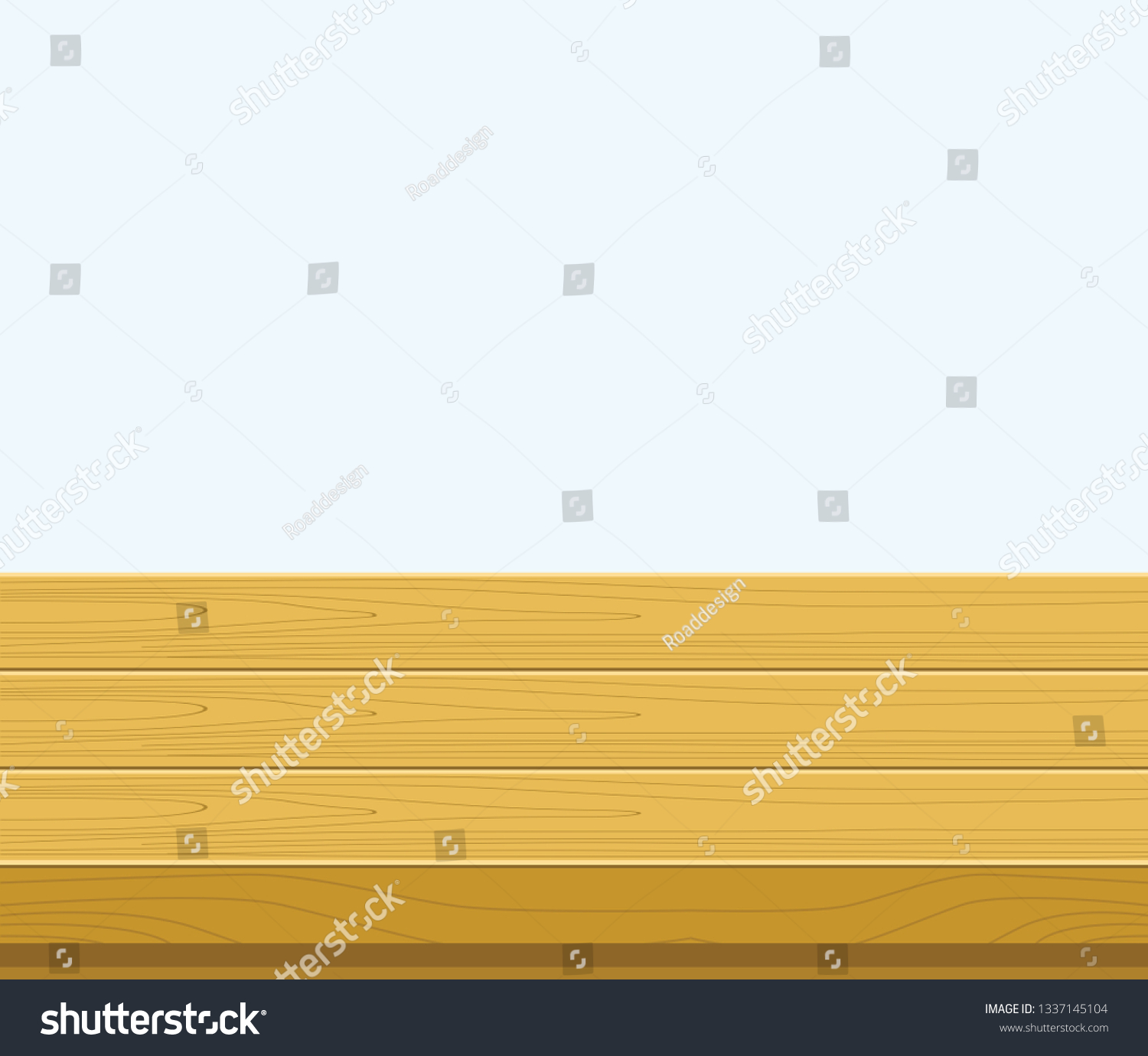 Wood Table Top Vector Illustration Stock Vector (Royalty Free) 1337145104