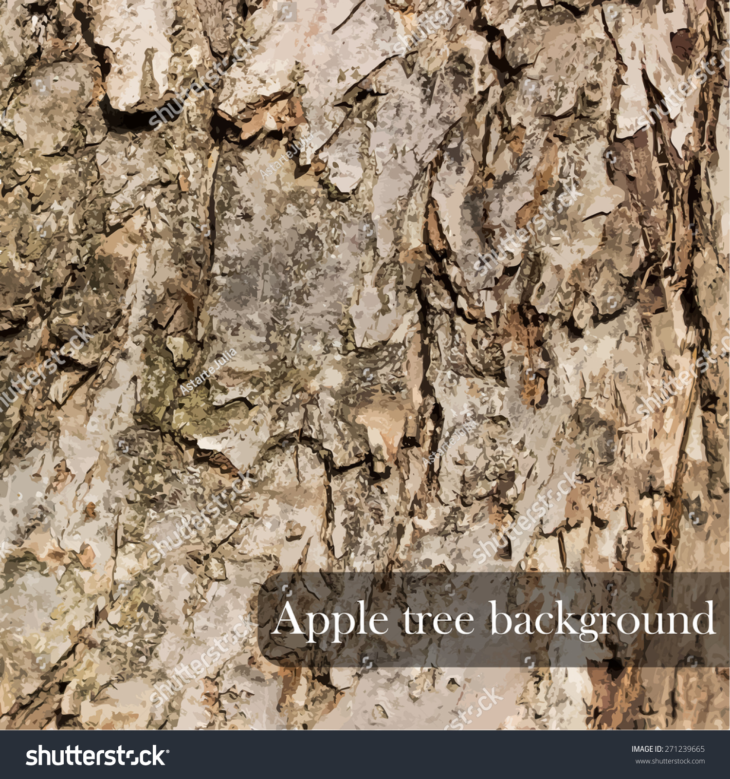 Wood Texture Apple Tree Background Vector Stock Vector (Royalty Free ...