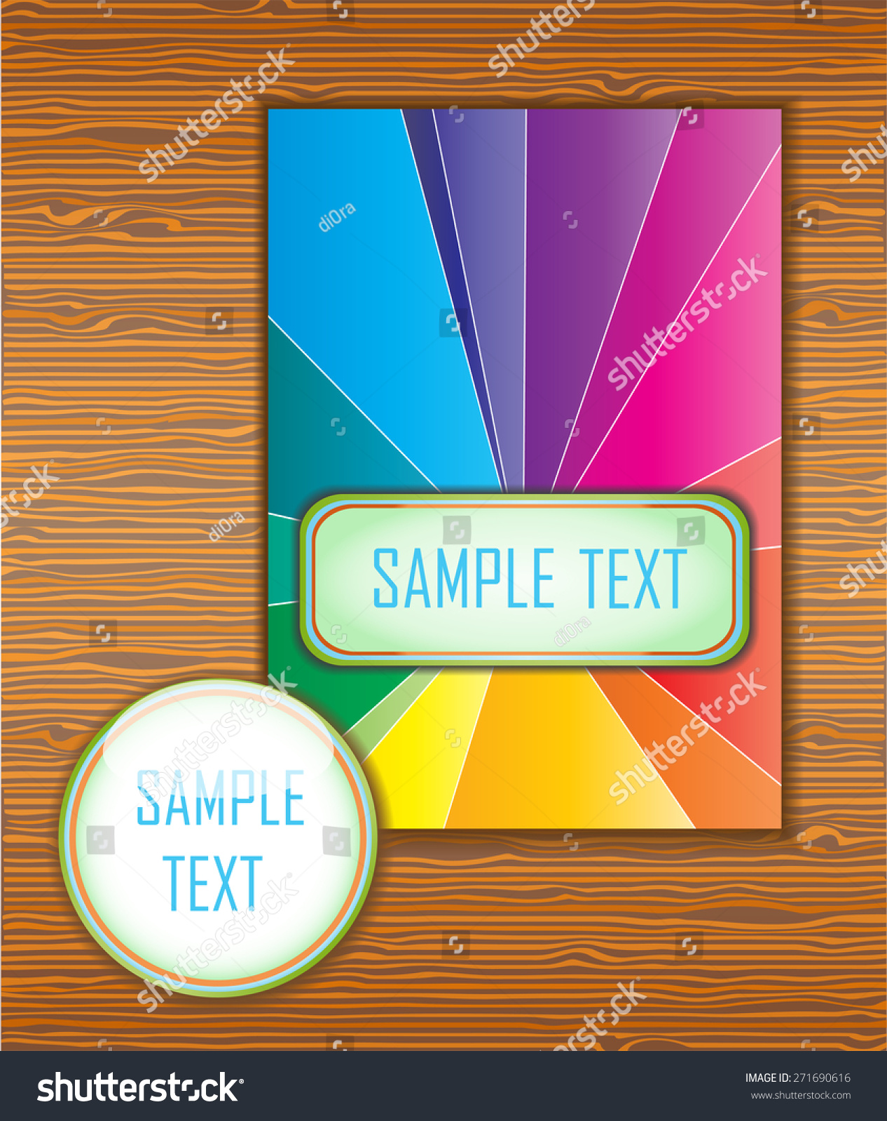 Wood Texture Layout Stock Vector (Royalty Free) 271690616 | Shutterstock