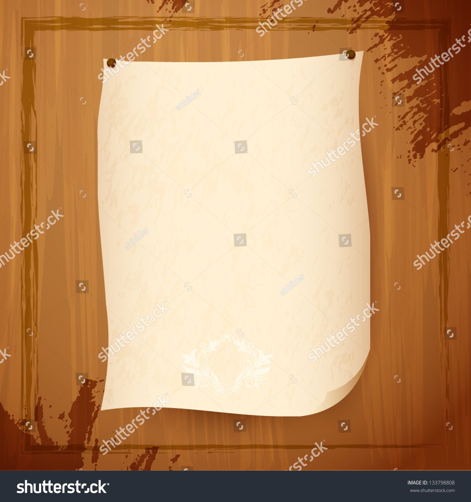 Wood Texture Paper Stock Vector (Royalty Free) 133798808