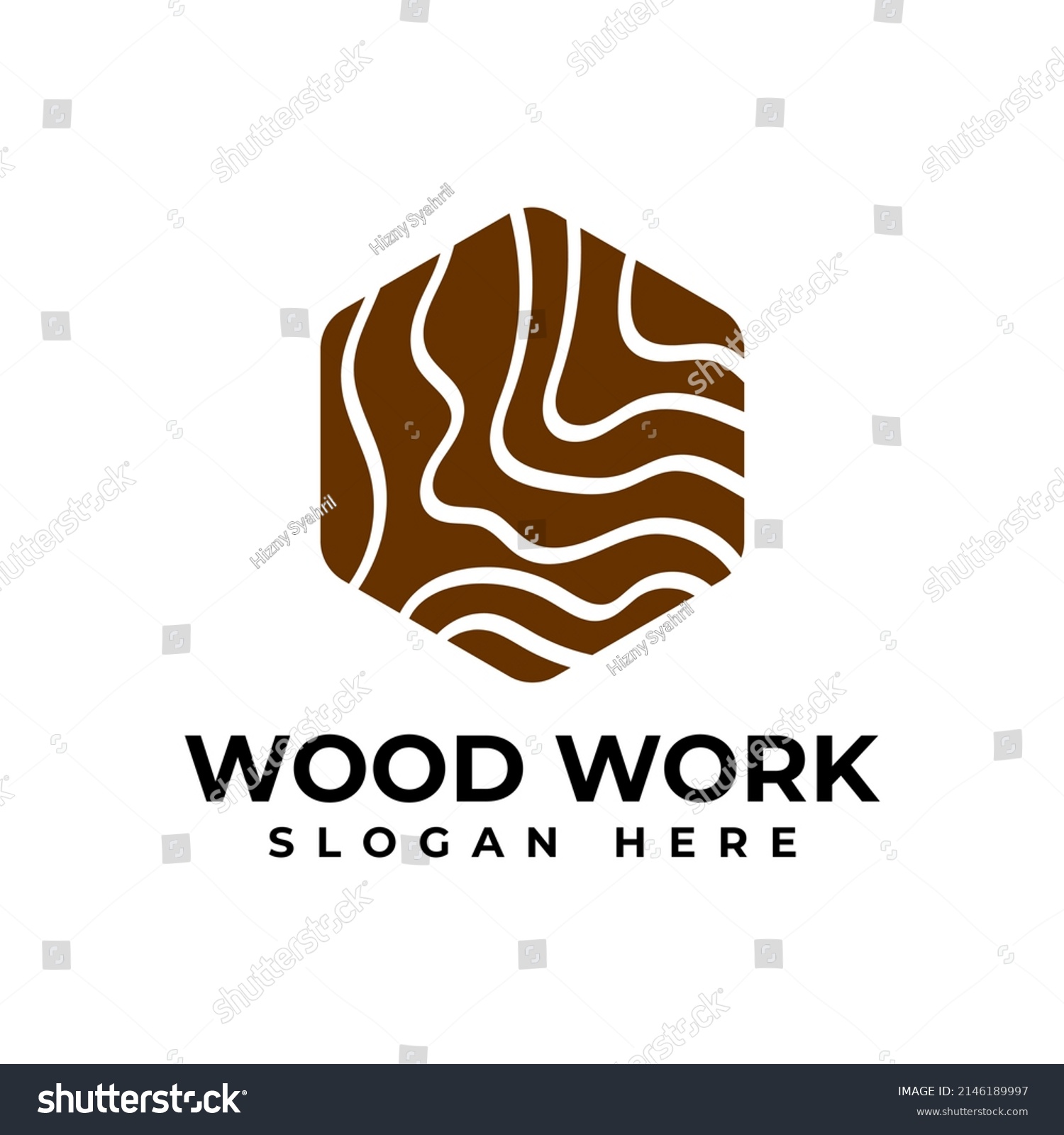 Wood Work Logo Vector Wood Pattern Stock Vector (Royalty Free ...