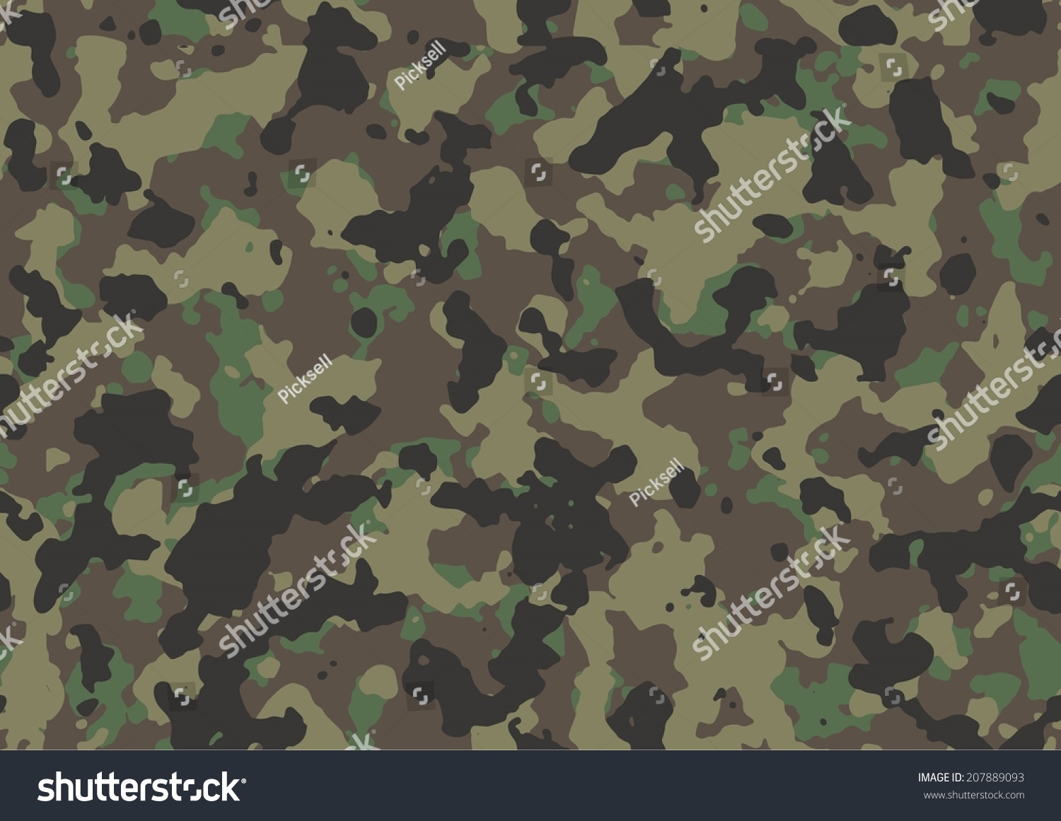 Woodland Seamless Camo Texture Vector: vector de stock (libre de ...