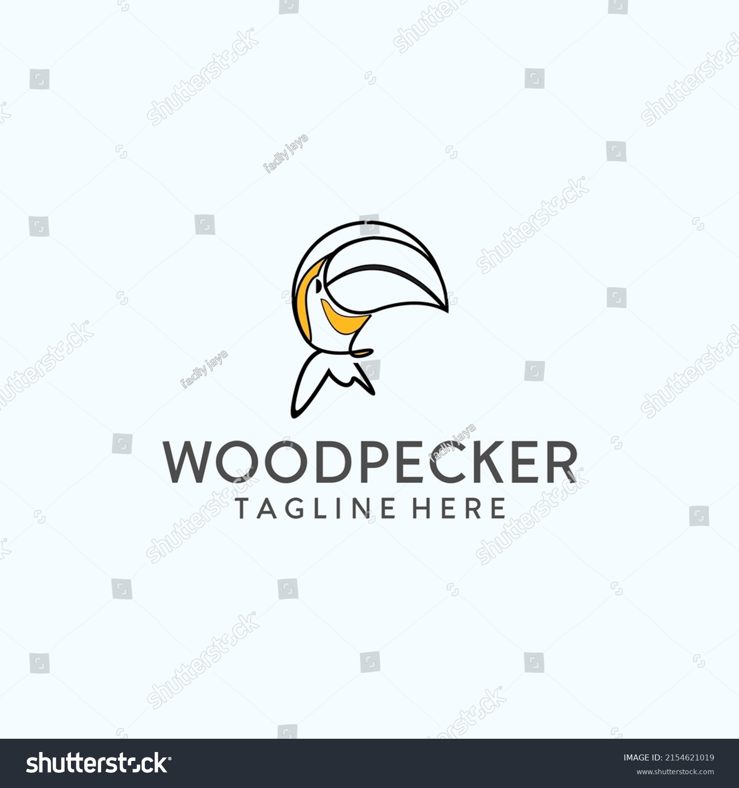 Woodpecker Logo Icon Design Vector Stock Vector (Royalty Free ...