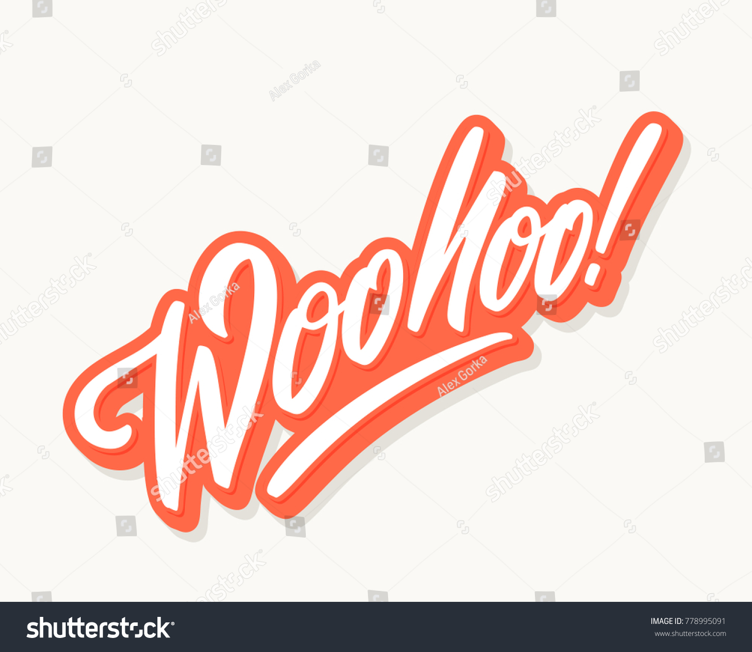 Woohoo Vector Lettering Stock Vector (Royalty Free) 778995091 ... Woohoo Vector Lettering Stock Vector (Royalty Free) 778995091 ...