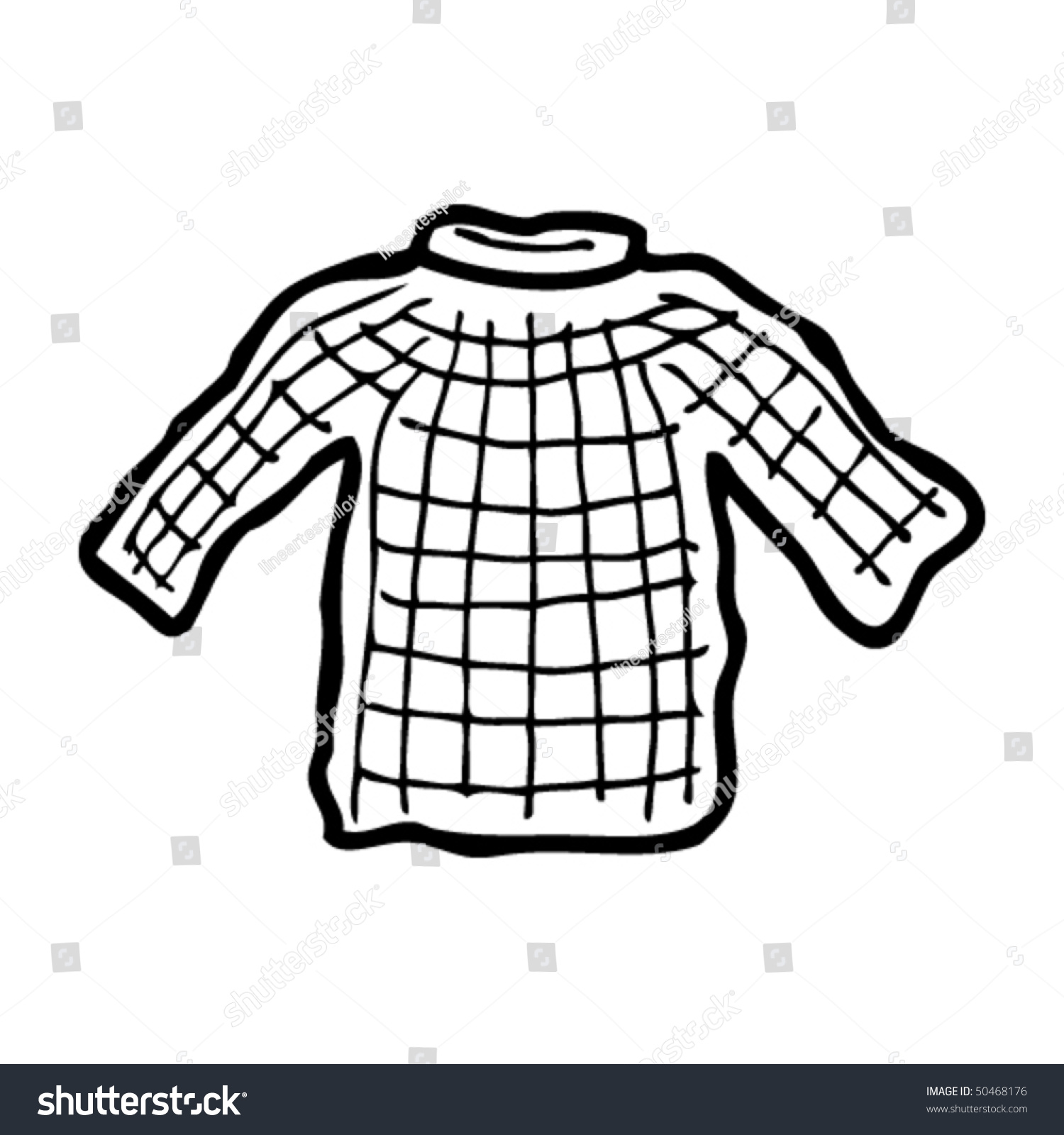Woolly Jumper Drawing Stock Vector 50468176 - Shutterstock