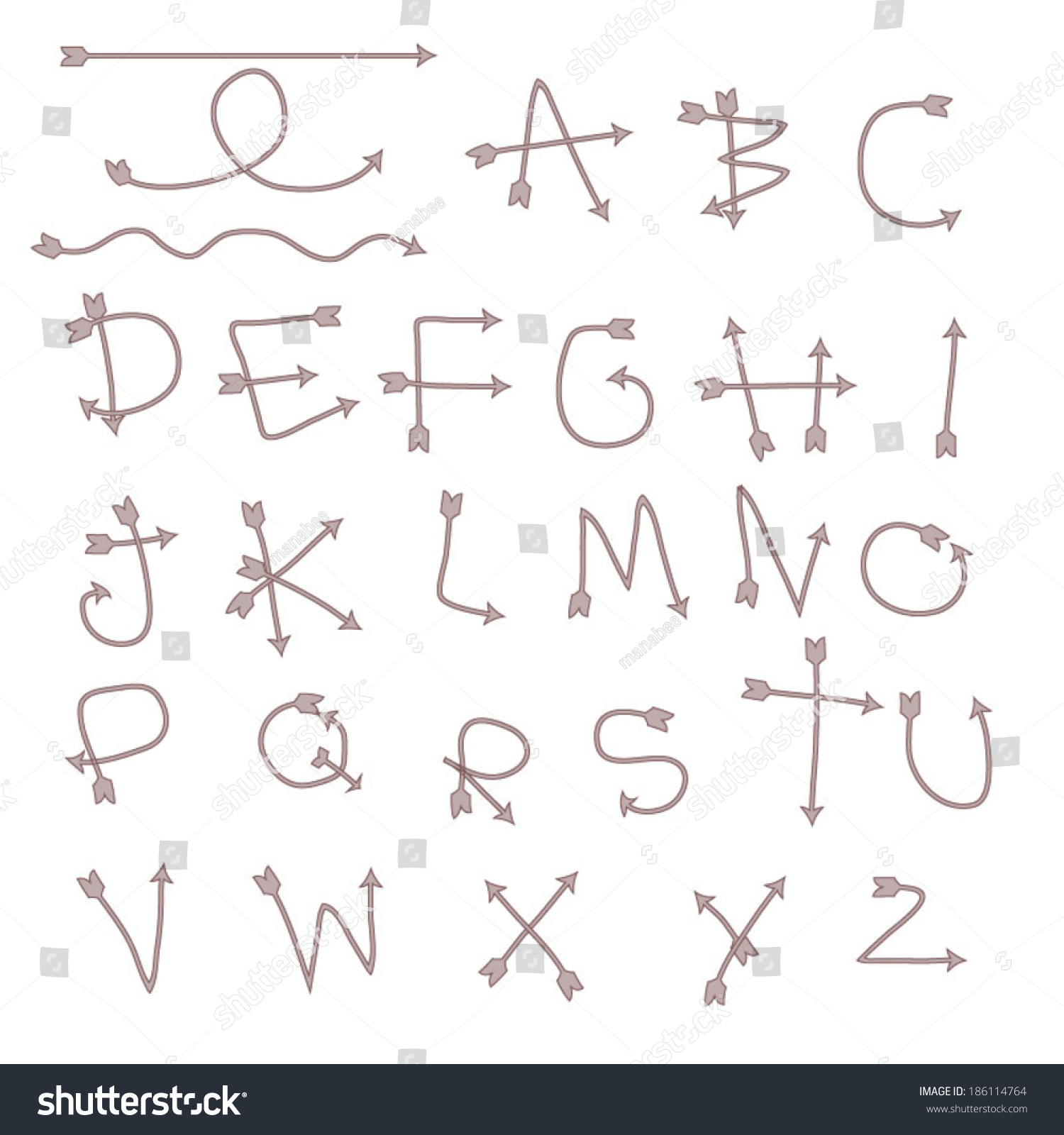 Word Arrow Vector Stock Vector (Royalty Free) 186114764 | Shutterstock