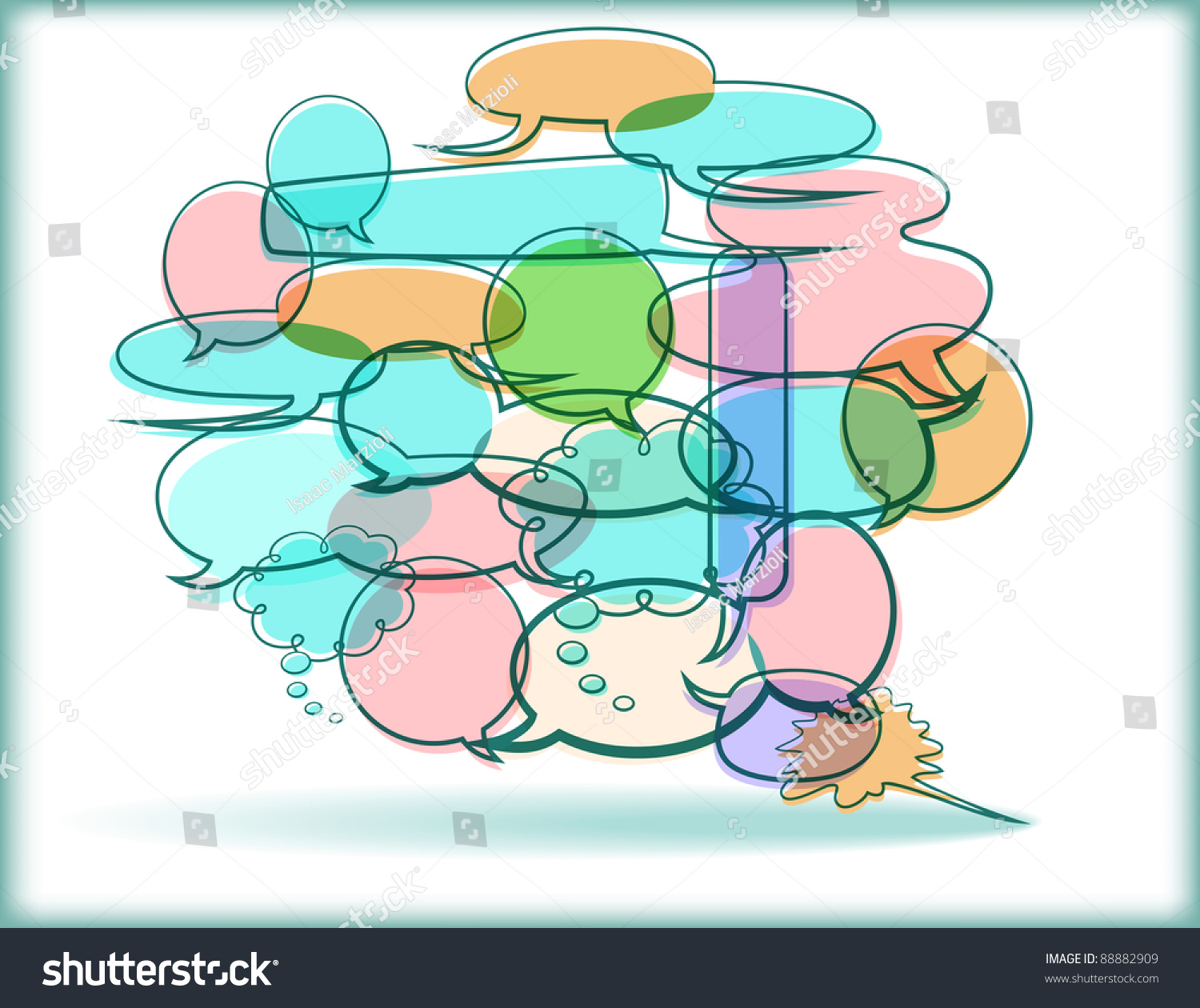 Word Balloons Vector Illustration Stock Vector (Royalty Free) 88882909 ...