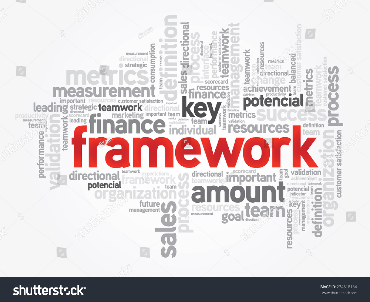 Word Cloud Framework Related Items Vector Stock Vector (Royalty Free ...
