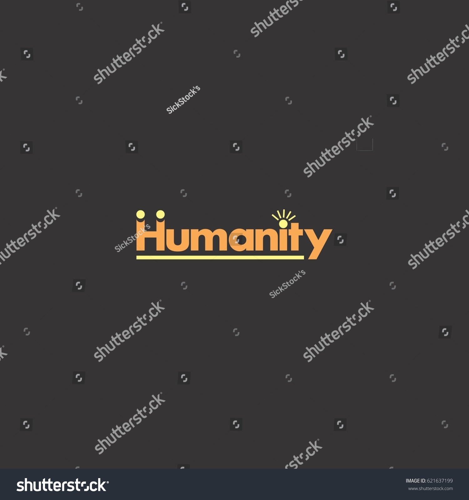 Word Humanity Design Logo Vector Stock Vector (Royalty Free) 621637199 ...