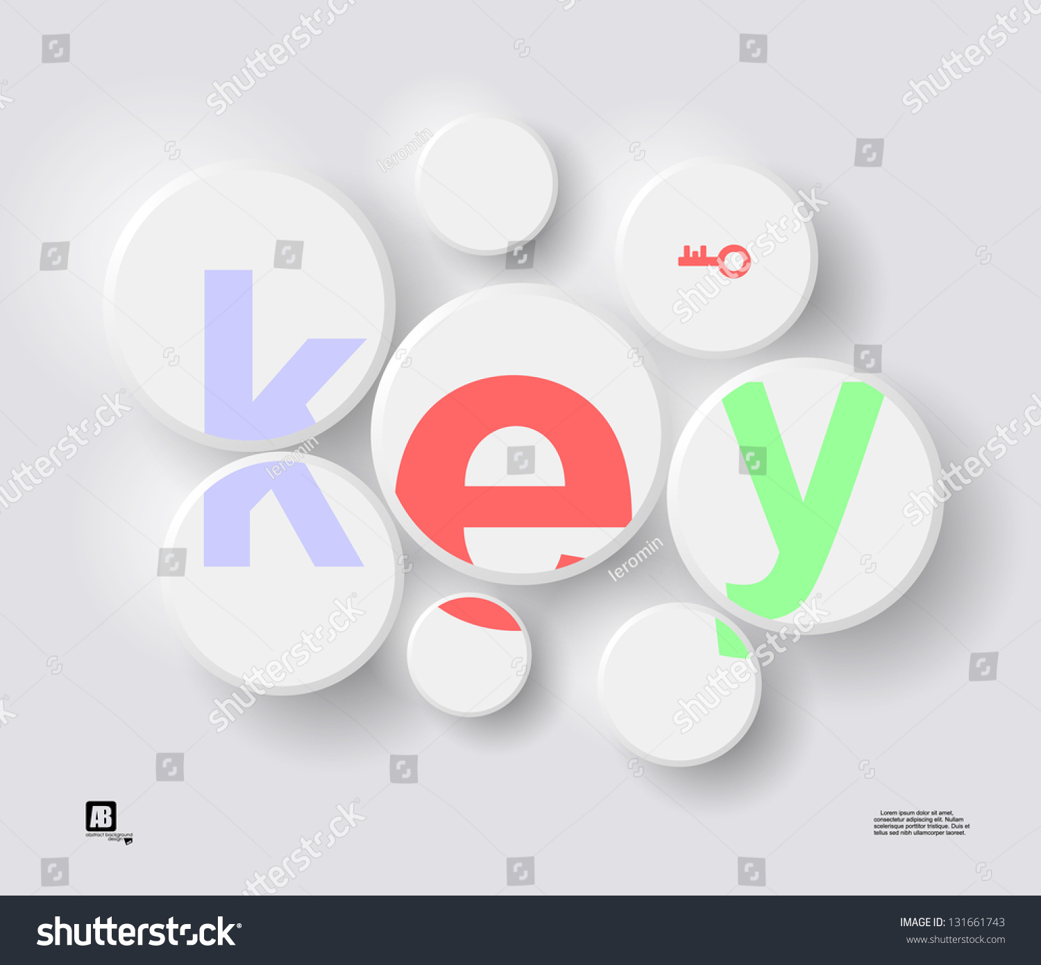 Word Key Circles Stock Vector (Royalty Free) 131661743 | Shutterstock