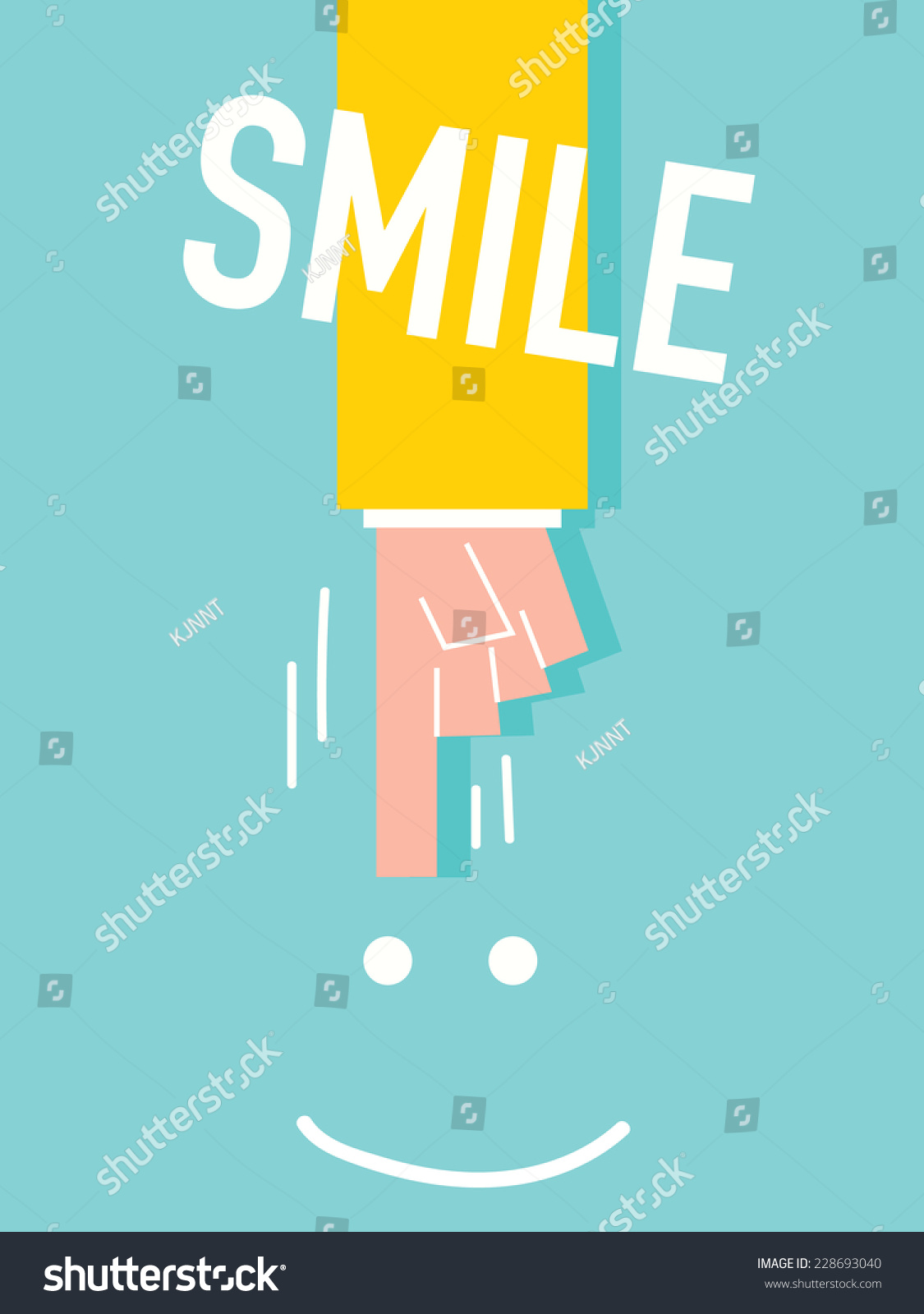 Word Smile Vector Illustration Stock Vector (Royalty Free) 228693040 ...