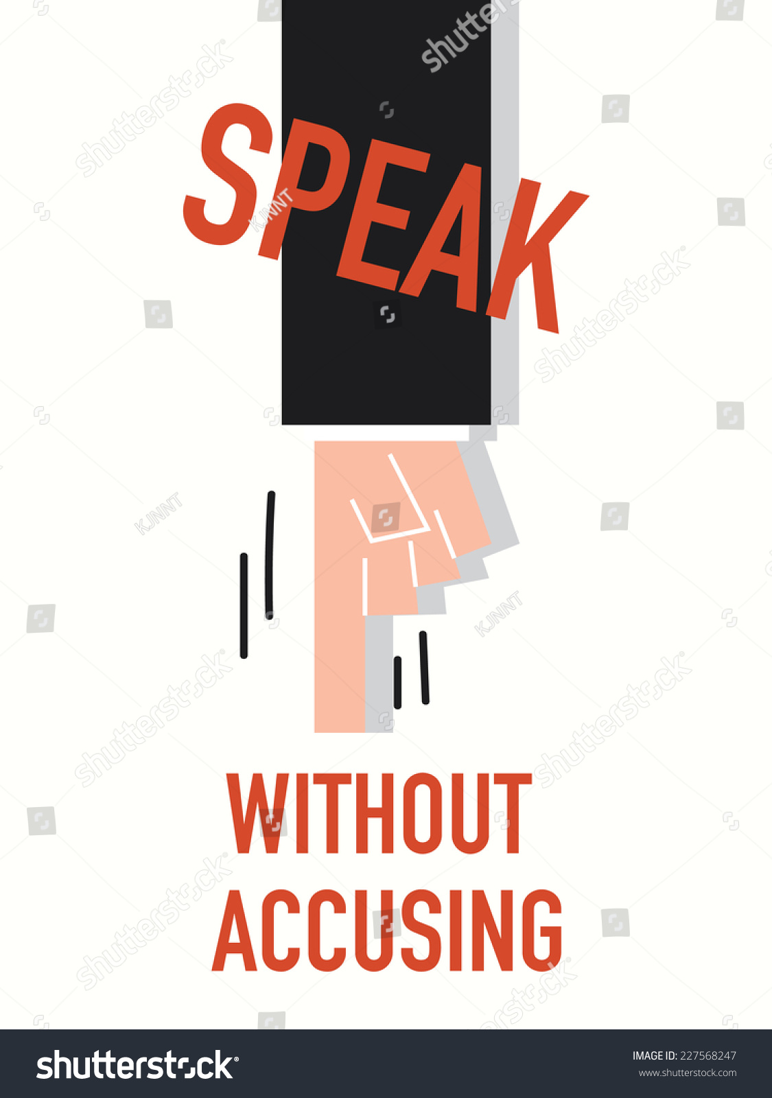 Word Speak Vector Illustration Stock Vector (Royalty Free) 227568247 ...