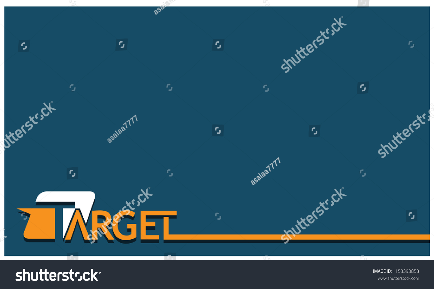 Word Target Background Vector Vector Illustration Stock Vector (Royalty ...