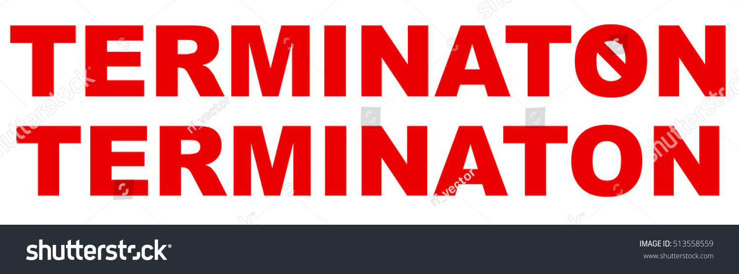 Word Termination Strikethrough Stock Vector (Royalty Free) 513558559 ...